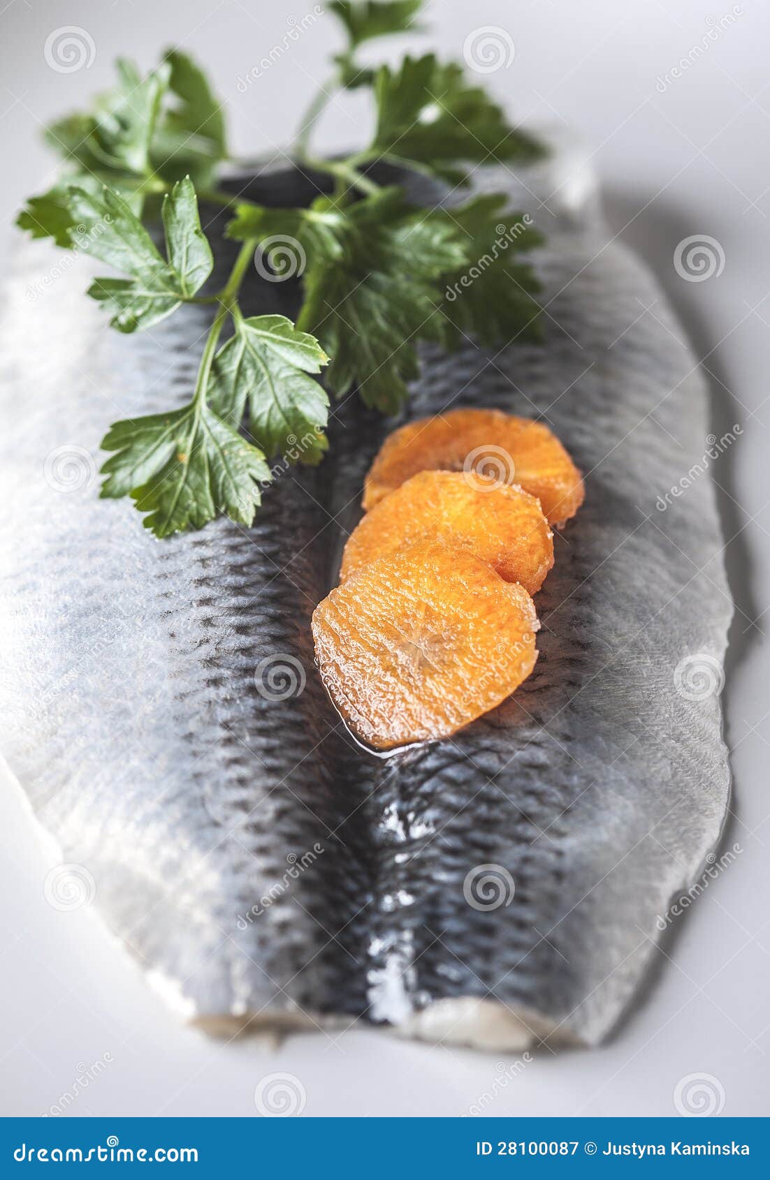 Fresh herring fillet stock image. Image of fillet, breakfast - 28100087