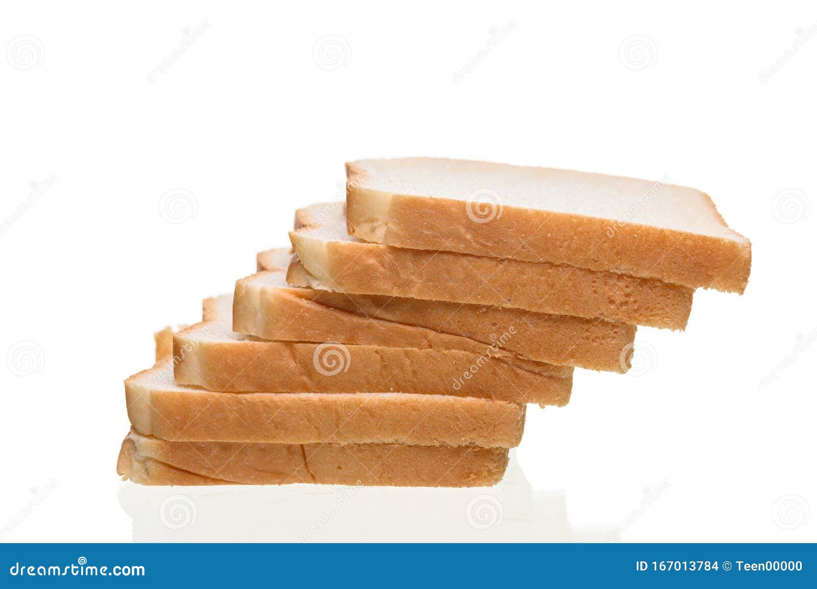 Fresh Homemade Baked Bread and Sliced Bread Isoalted on White Stock ...