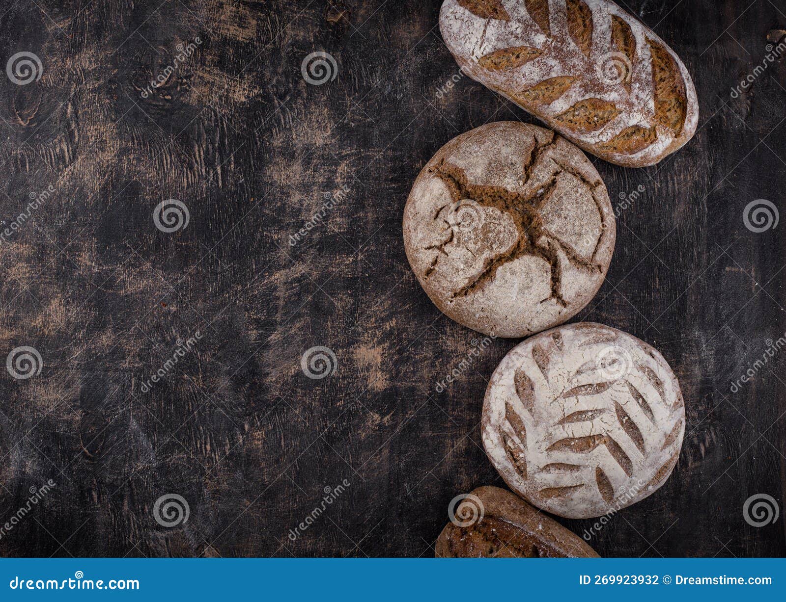 Fresh Homemade Bread with a Crispy Crust Stock Photo - Image of bakery ...
