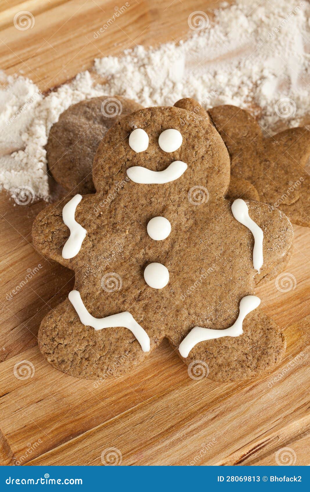 Fresh Homemade Gingerbread Men Stock Image - Image of food, ginger ...