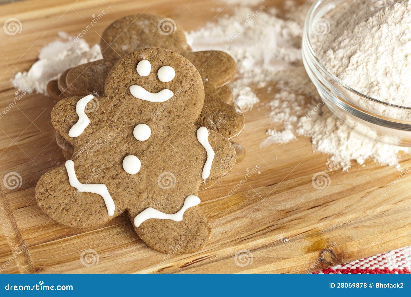 Fresh Homemade Gingerbread Men Stock Photo - Image of smile, snack ...