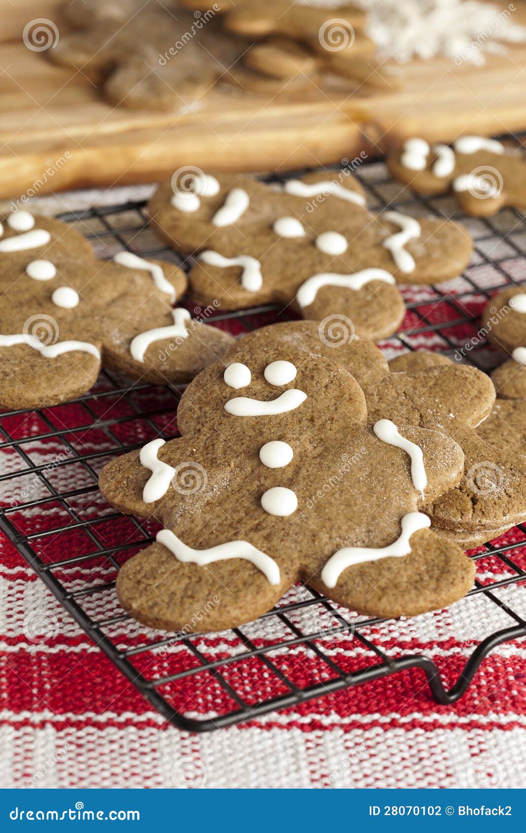 Fresh Homemade Gingerbread Men Stock Photo - Image of decorative, food ...