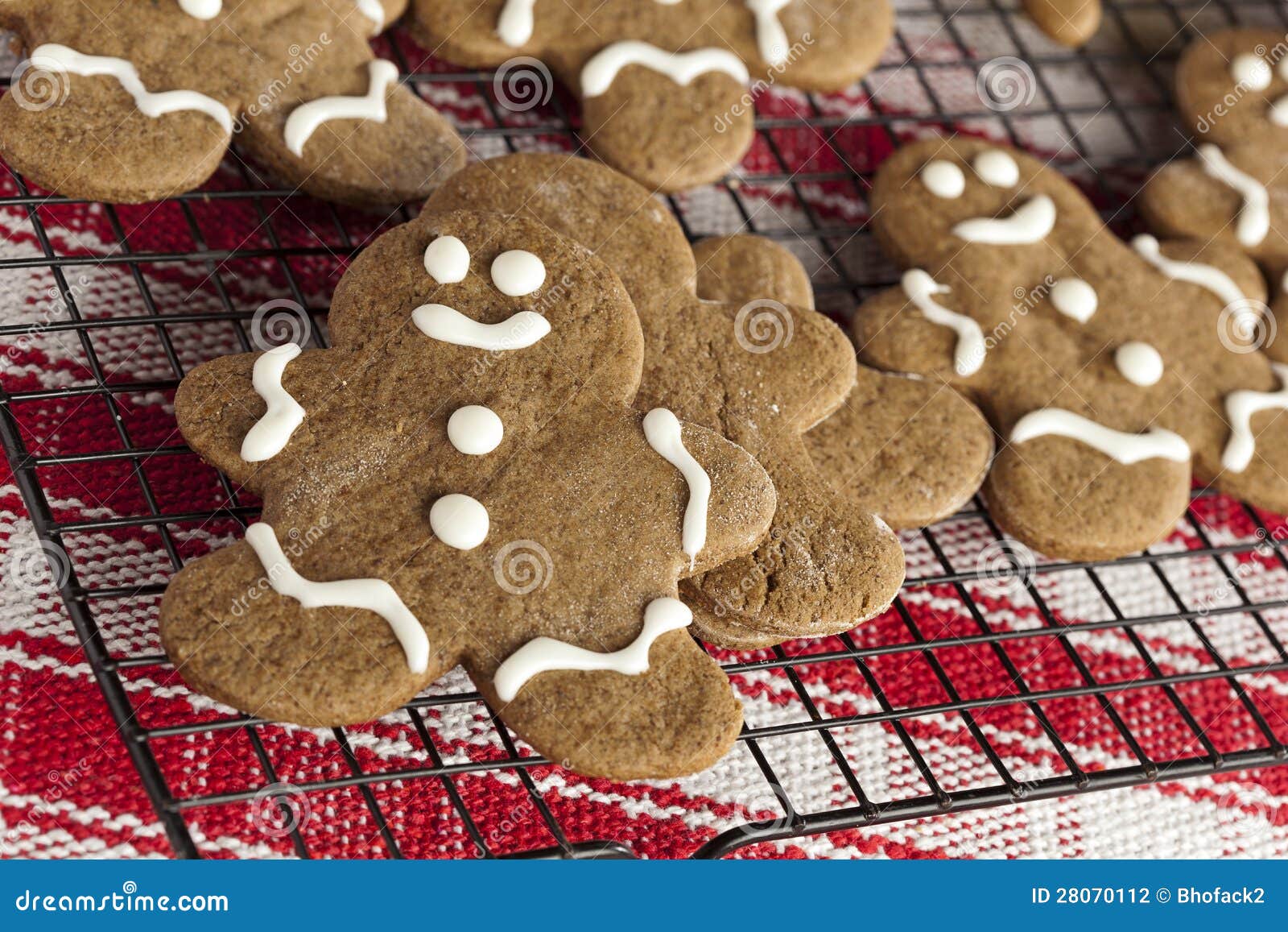Fresh Homemade Gingerbread Men Stock Photo - Image of happy, treat ...