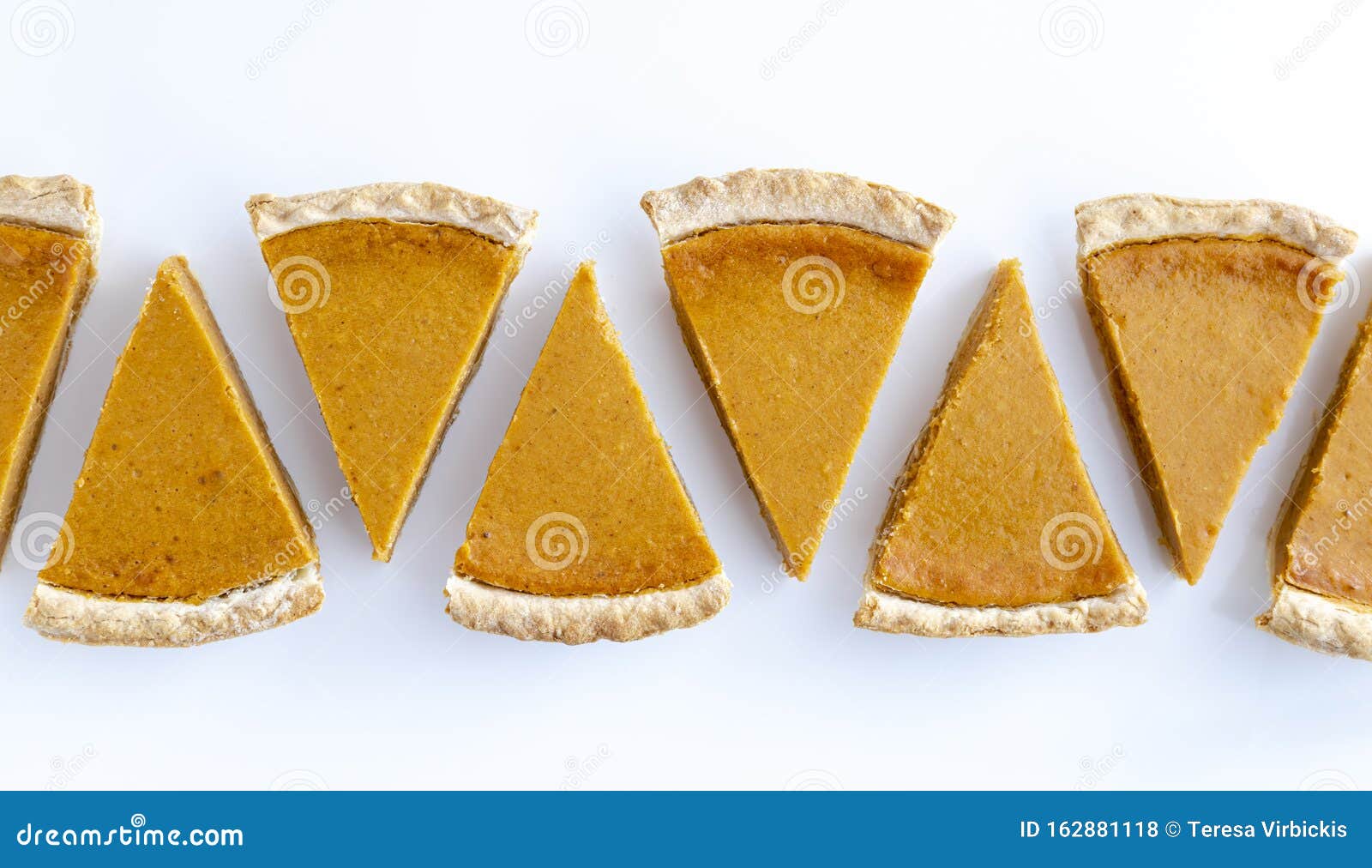 Fresh Homemade Pumpkin Pie Slices Stock Photo - Image of baked ...