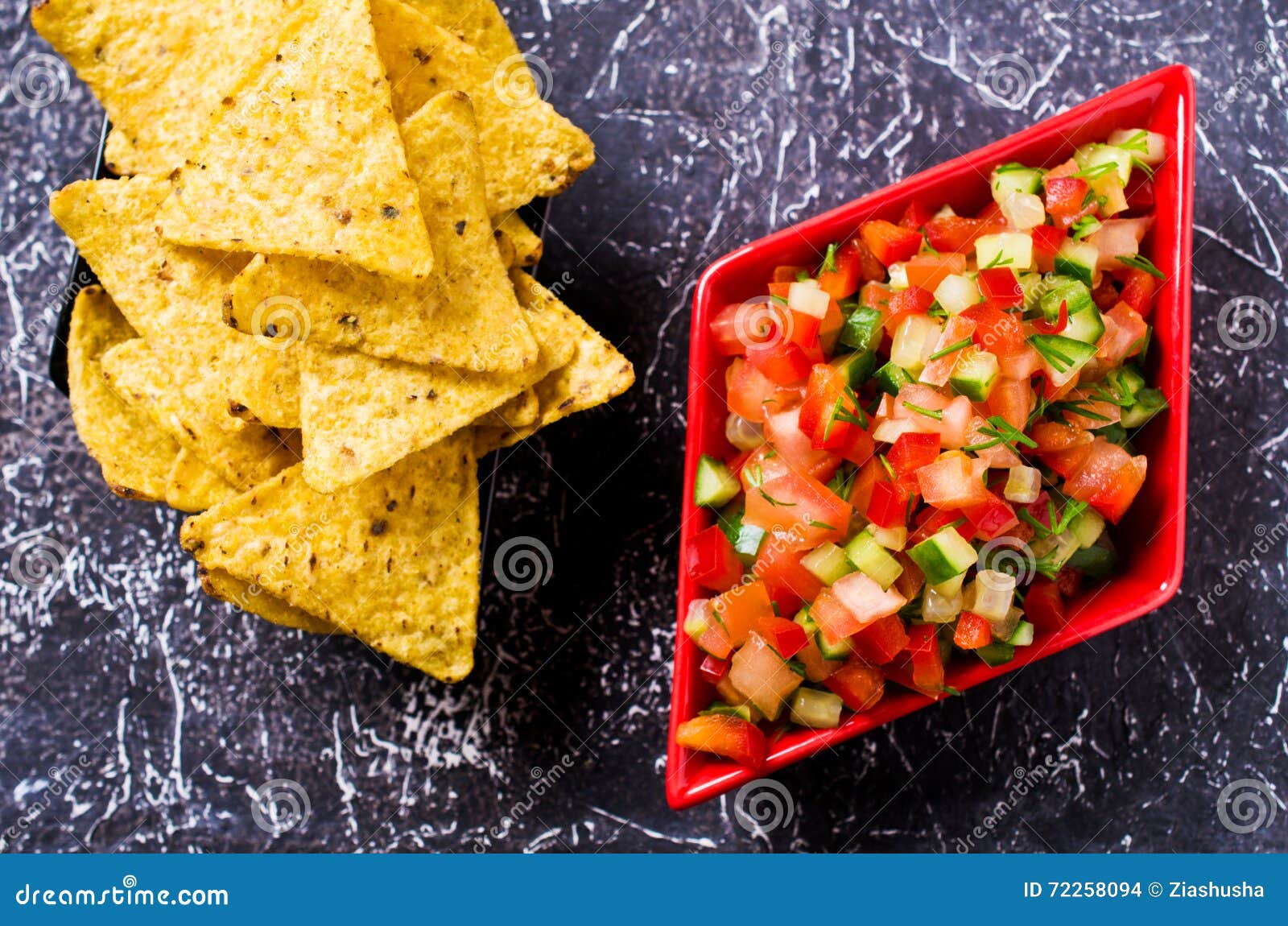 Fresh homemade salsa stock photo. Image of background - 72258094
