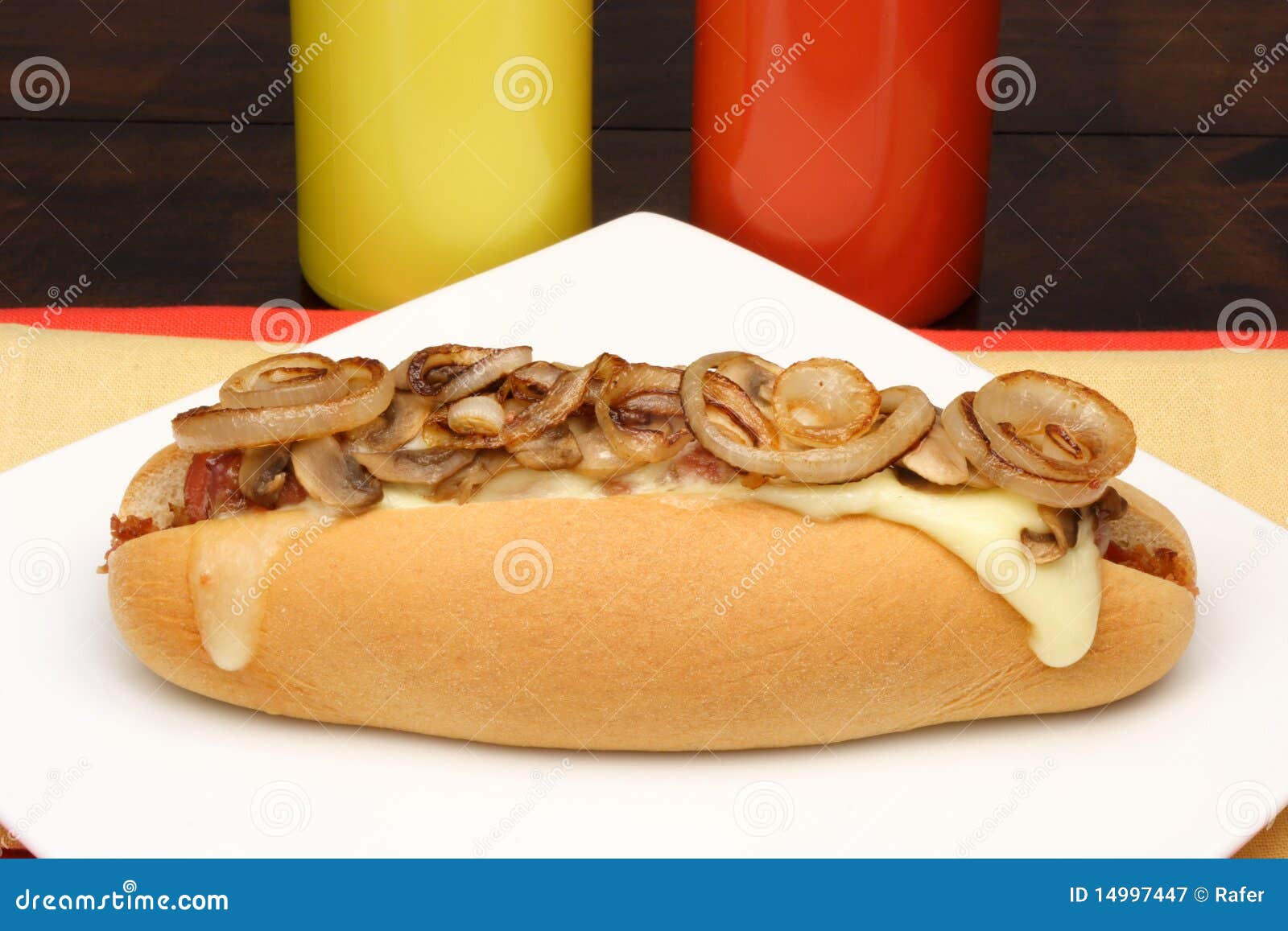 Fresh and hot dog stock image. Image of frank, mustard - 14997447