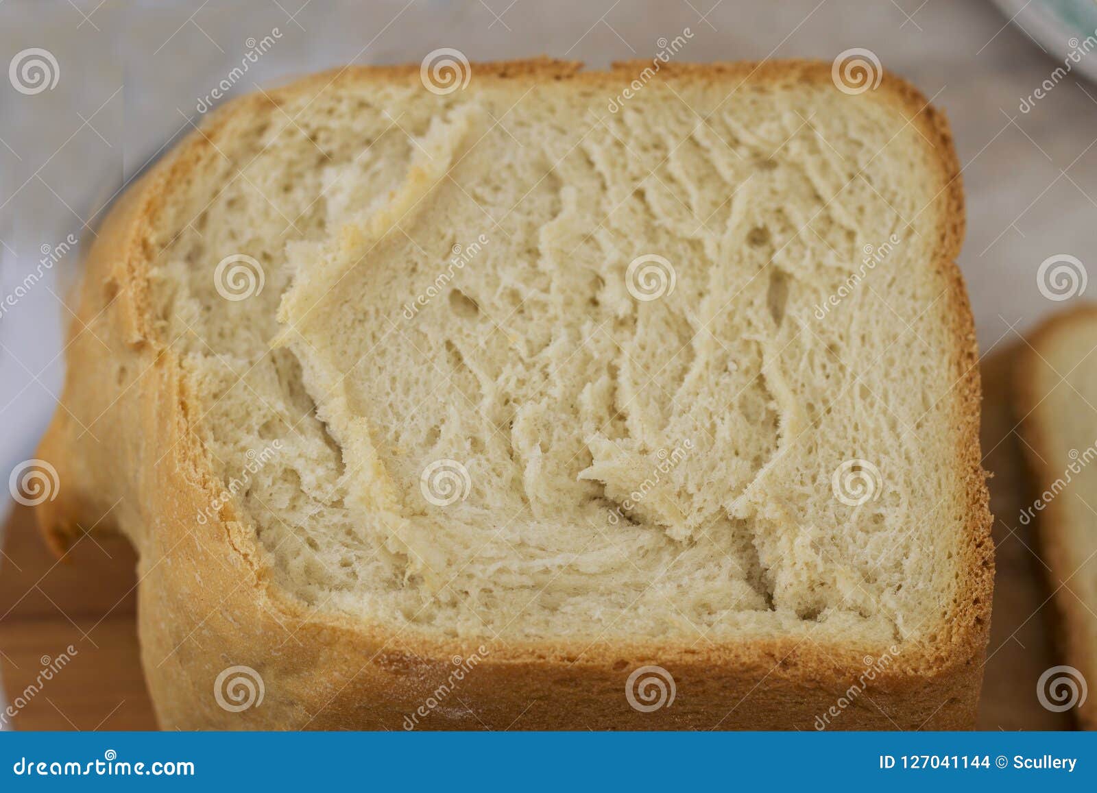 Fresh Hot Homemade Bread after Backing Iin the Kitchen Stock Photo ...