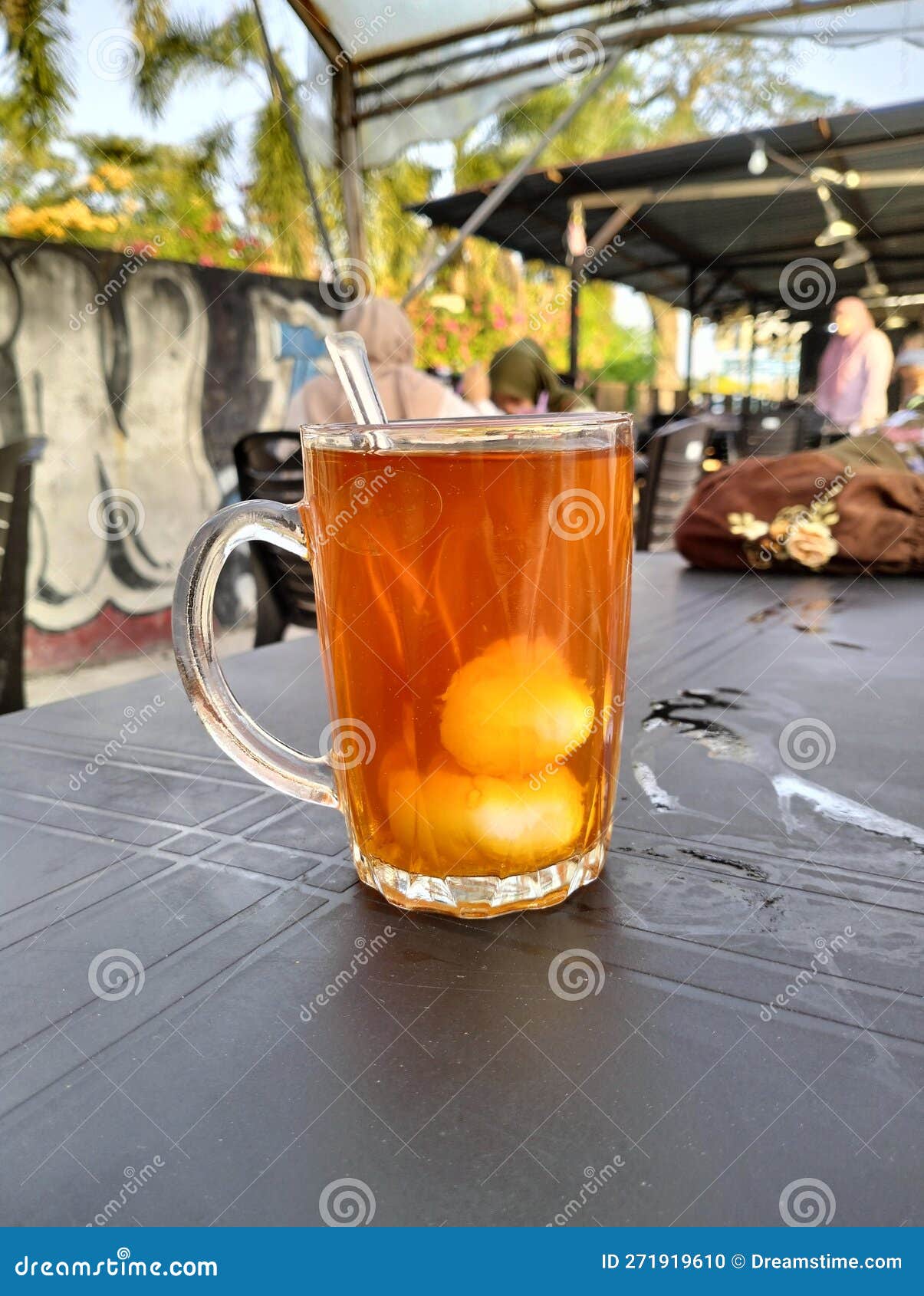 Fresh Hot Lychee Tea for Tea Time Stock Photo - Image of fruit, liqueur ...