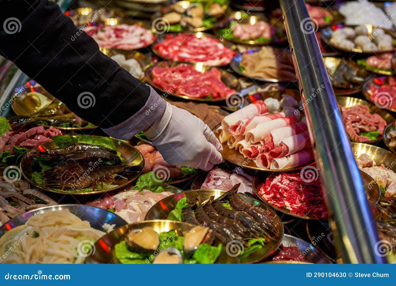 Fresh Hot Pot, Rich and Varied Hot Pot Dishes Stock Photo - Image of ...