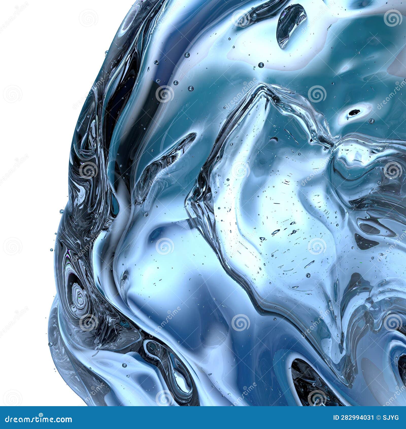 Fresh Ice Crystals Cold and Cool Summer Water Blue, Abstract, Elegant ...