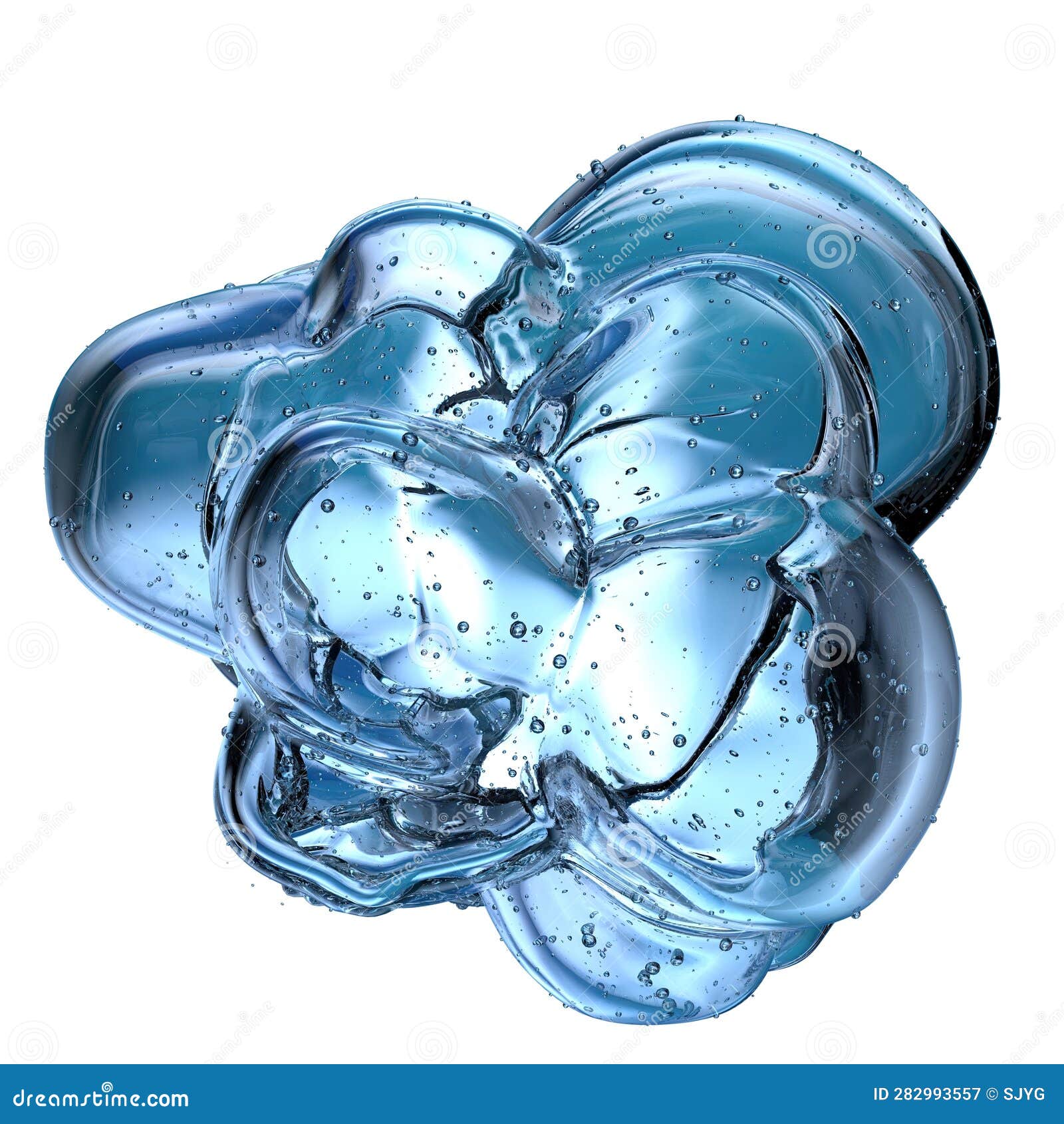 Fresh Ice Crystals Cool Frosty Summer Blue, Abstract, Elegant and ...