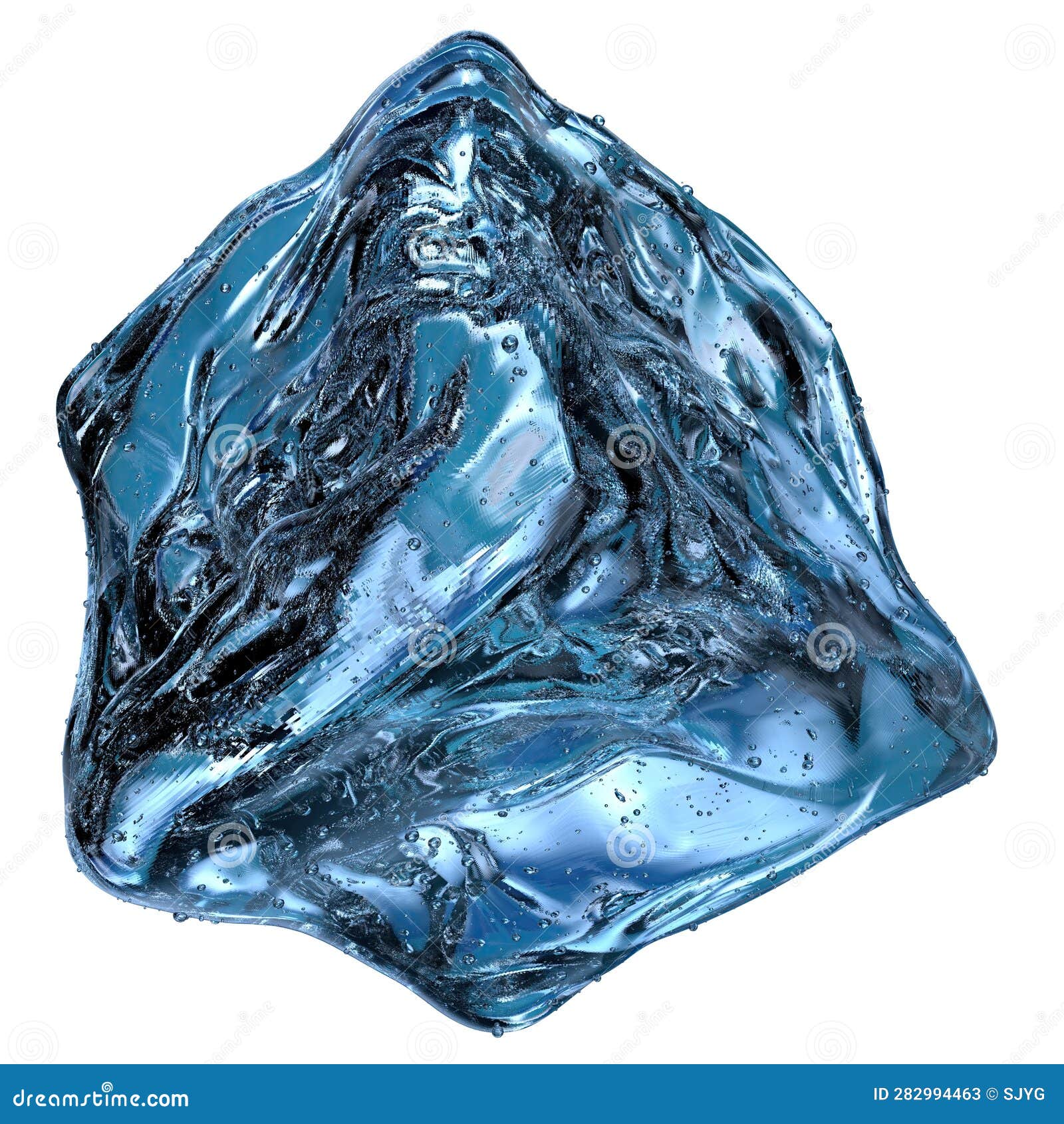 Fresh Ice Crystals Cool and Refreshing Summer Blue, Abstract, Elegant ...