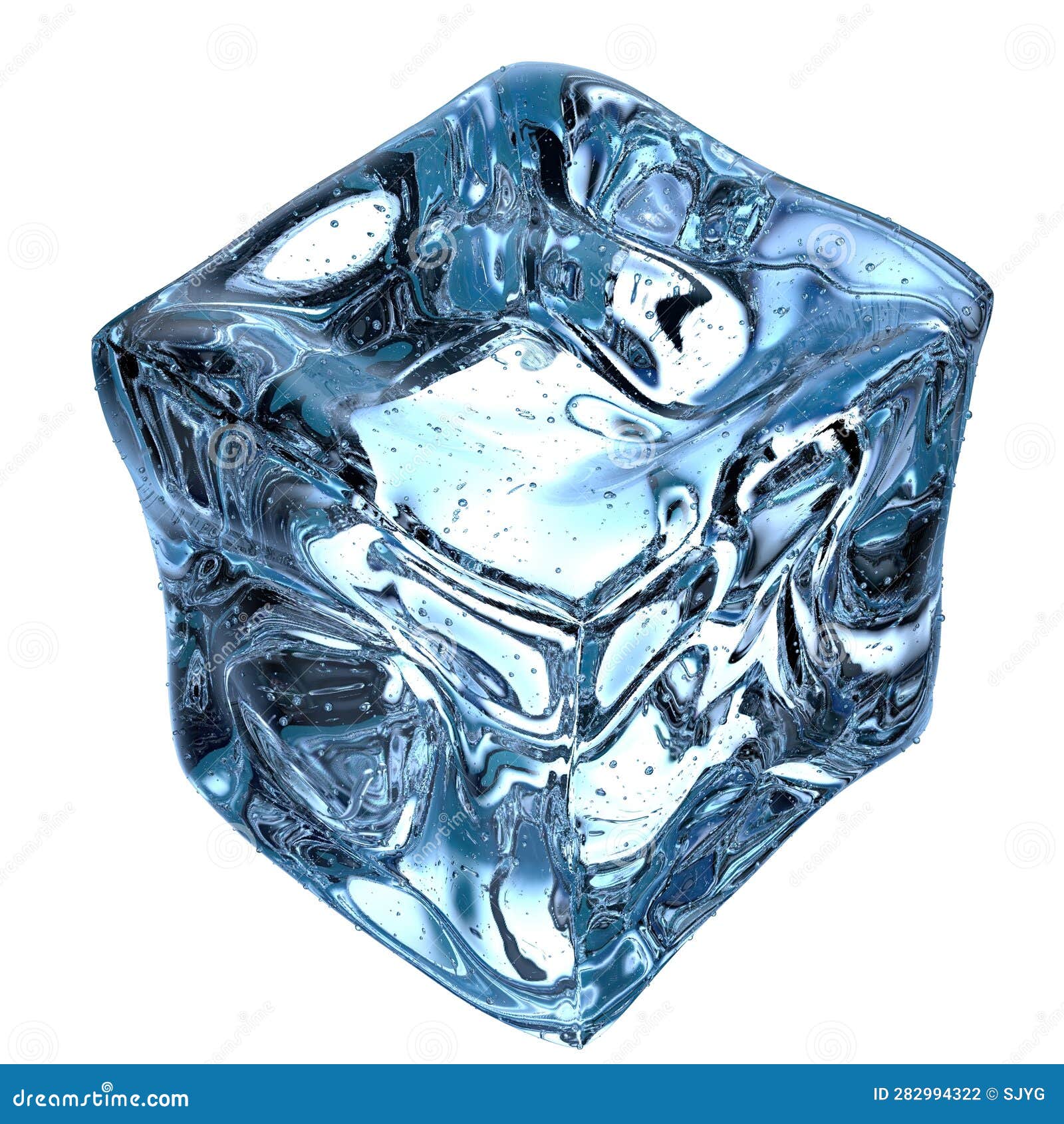 Fresh Ice Crystals, Cool Summer Water, Glittering Blue, Abstract ...