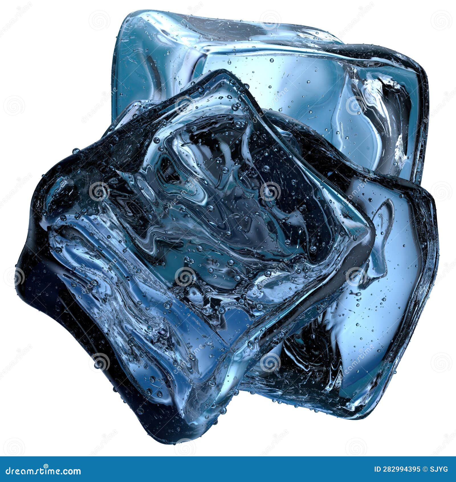 Fresh Ice Crystals Cool Water Perfect For Summer Blue, Abstract ...
