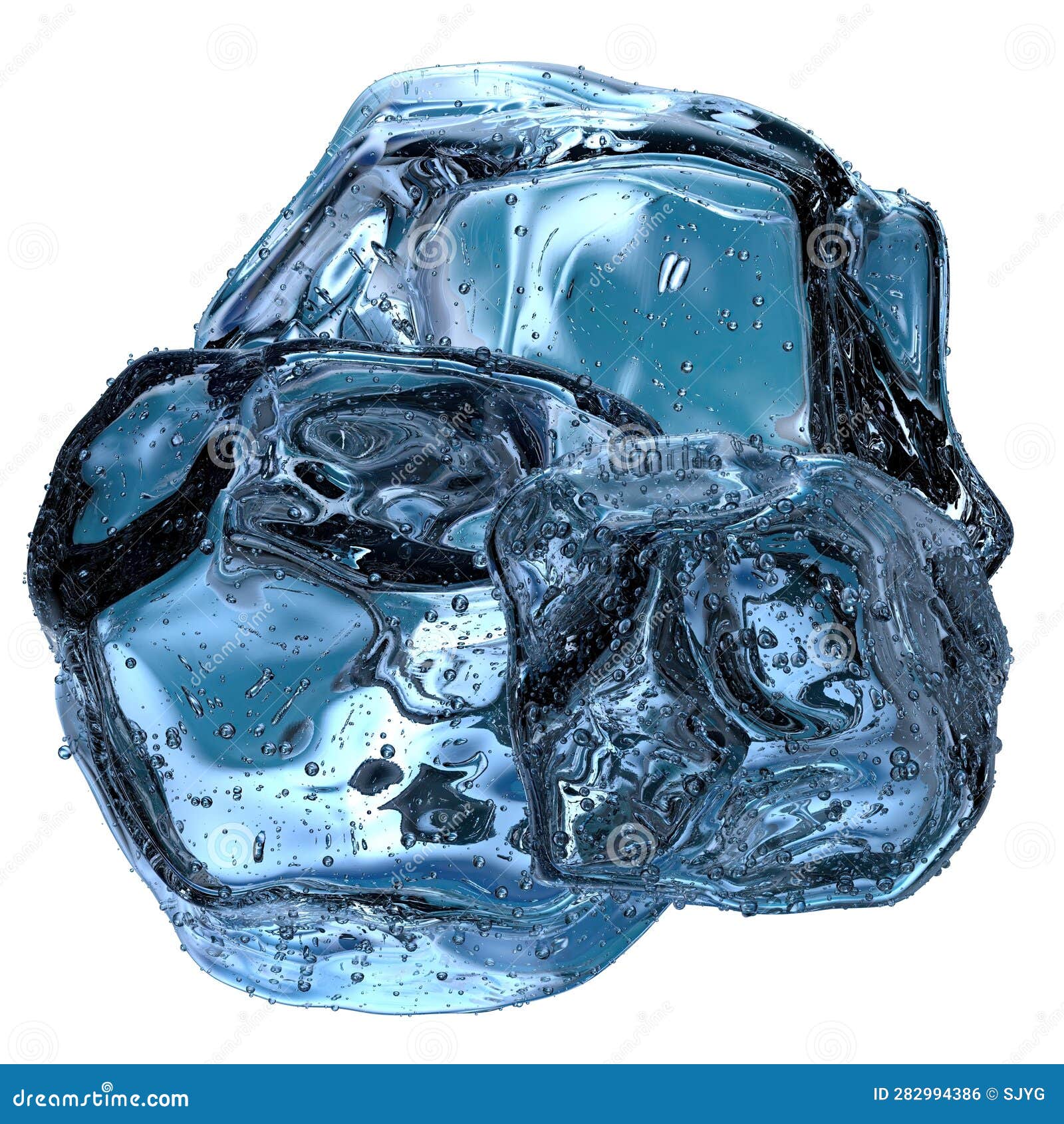 Fresh Ice Crystals Cool Water Perfect For Summer Blue, Abstract ...