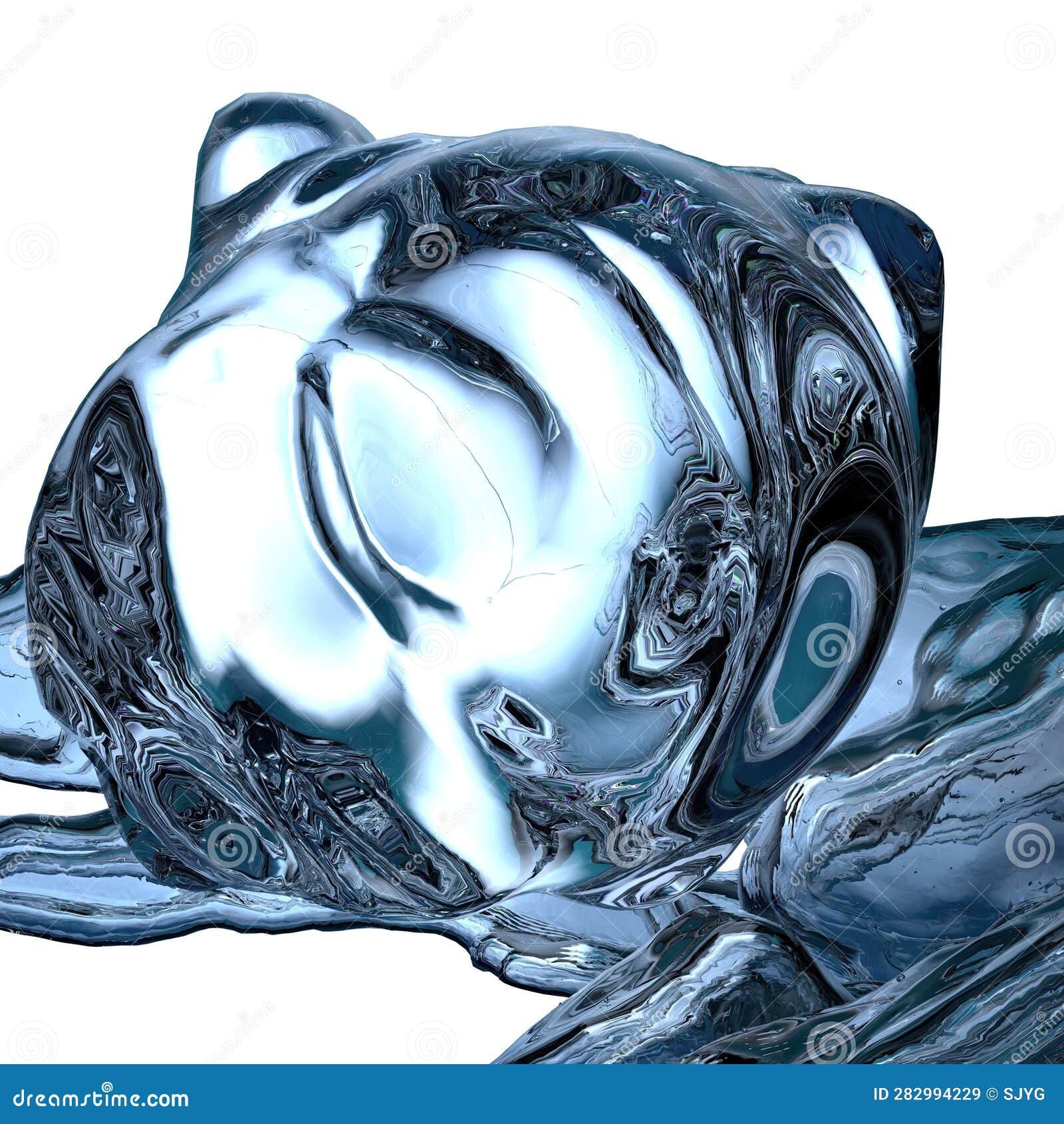 Fresh Ice Crystals Need Cool Water In Summer Blue, Abstract, Elegant ...