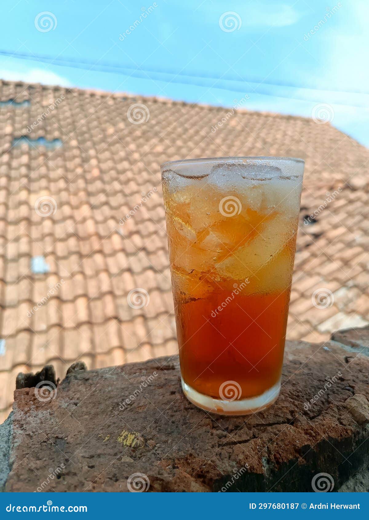 Fresh Iced Tea during the Day Stock Image - Image of refreshing, cold ...
