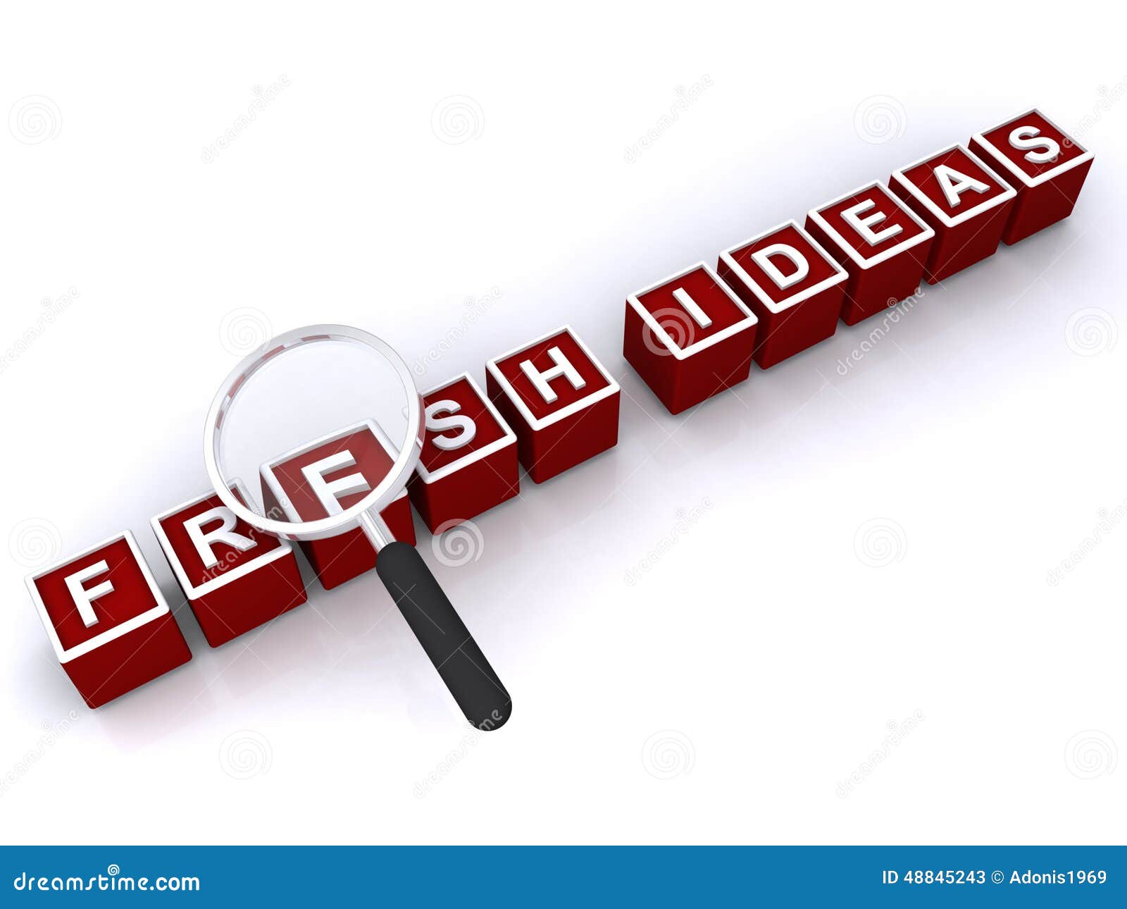 Fresh ideas stock illustration. Illustration of illustrated - 48845243