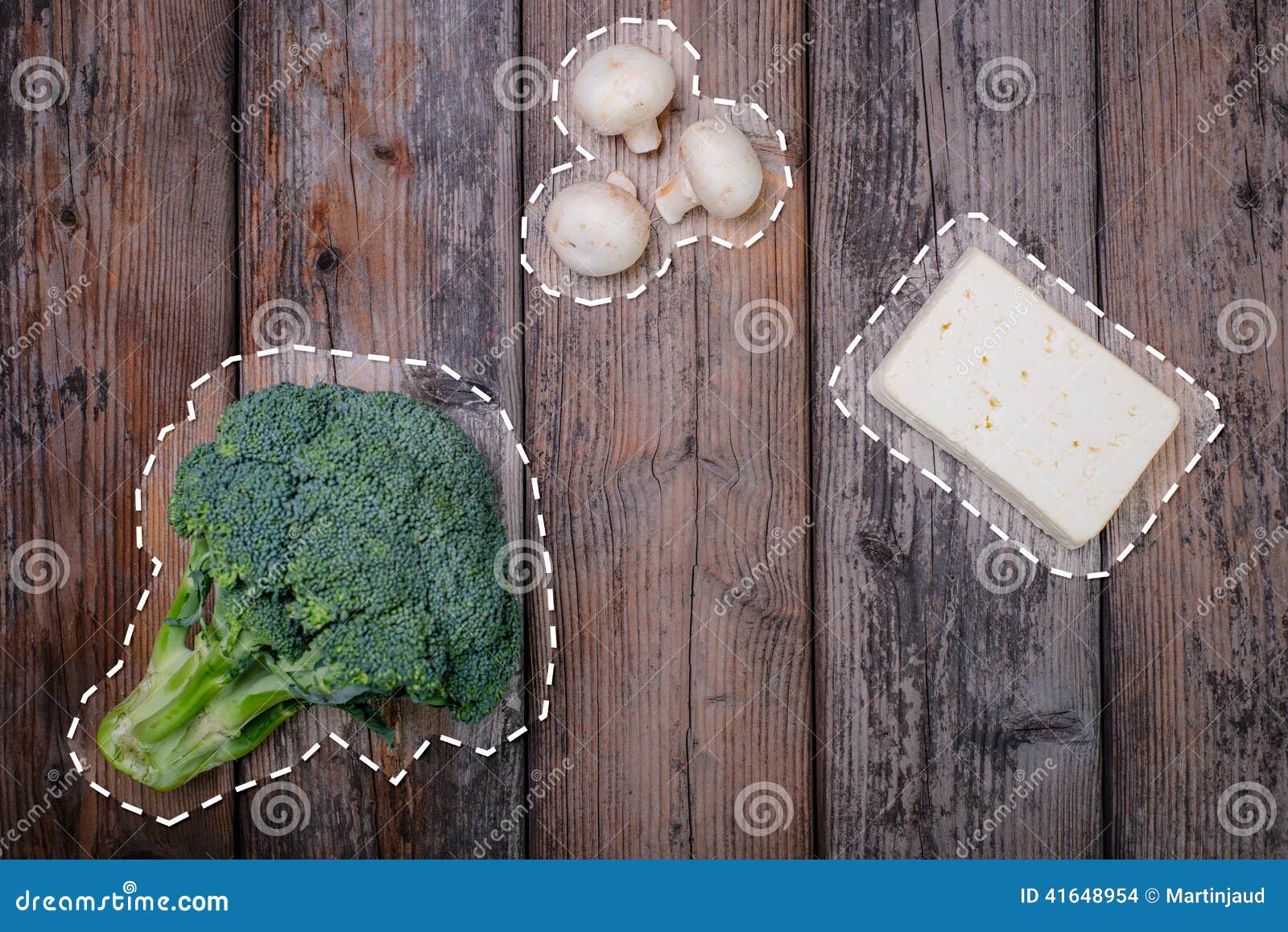 Fresh Ingredients on a Wooden Table Stock Photo - Image of wood ...