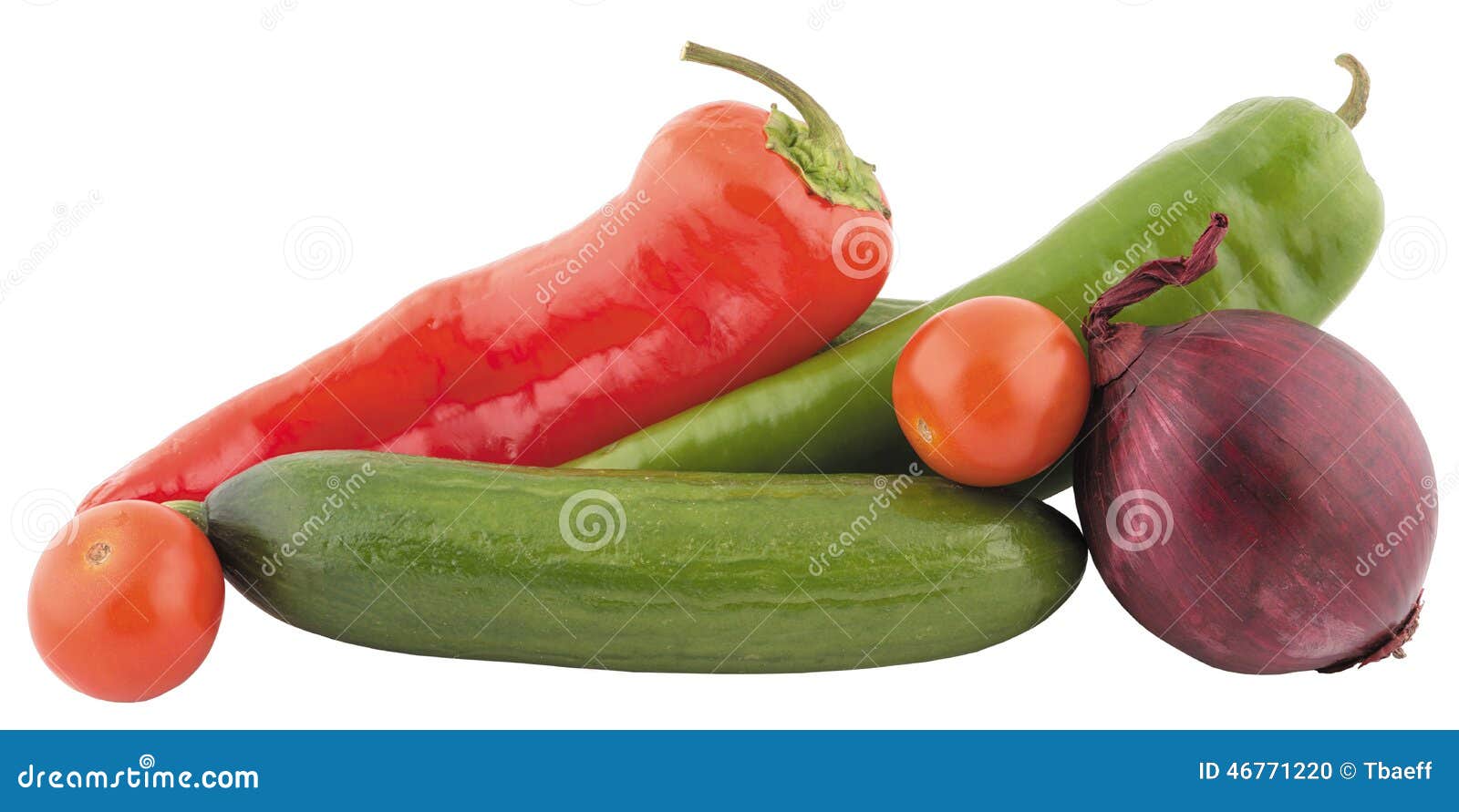 Fresh isolated vegetables stock photo. Image of healthy - 46771220