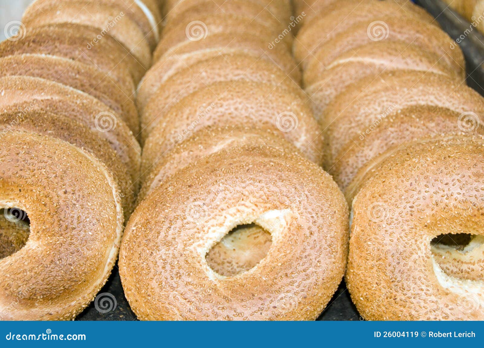 Fresh Israeli Bagel Bread Jerusalem Israel Stock Image - Image of city ...
