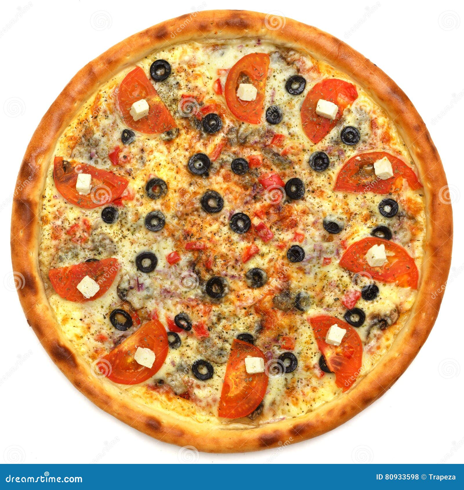 Fresh Italian Classic Original Pizza Isolated on White Stock Photo ...