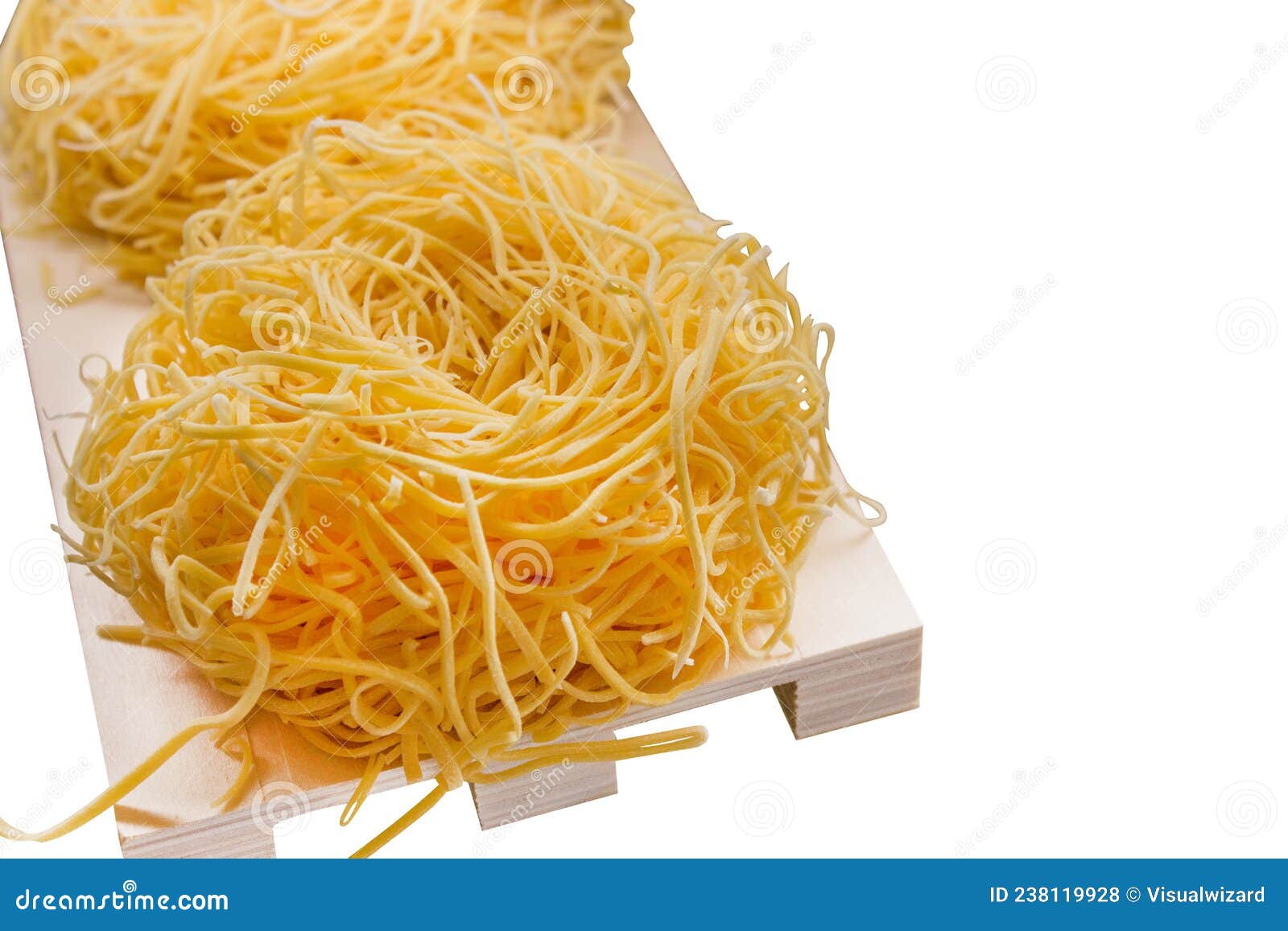 Fresh Italian Stringozzi Italian Pasta Rolled Up Stock Photo - Image of ...