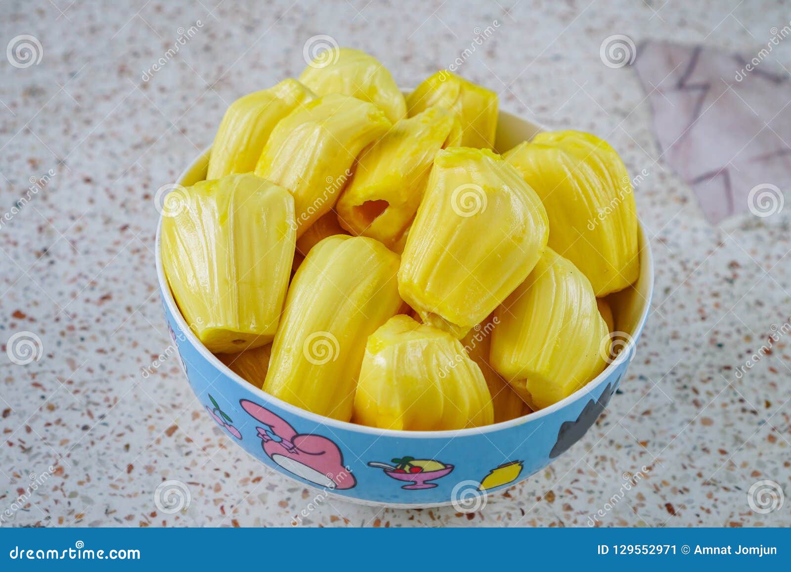 Jackfruit , Fresh Sweet Jackfruit Slices On A Cup Royalty-Free Stock ...