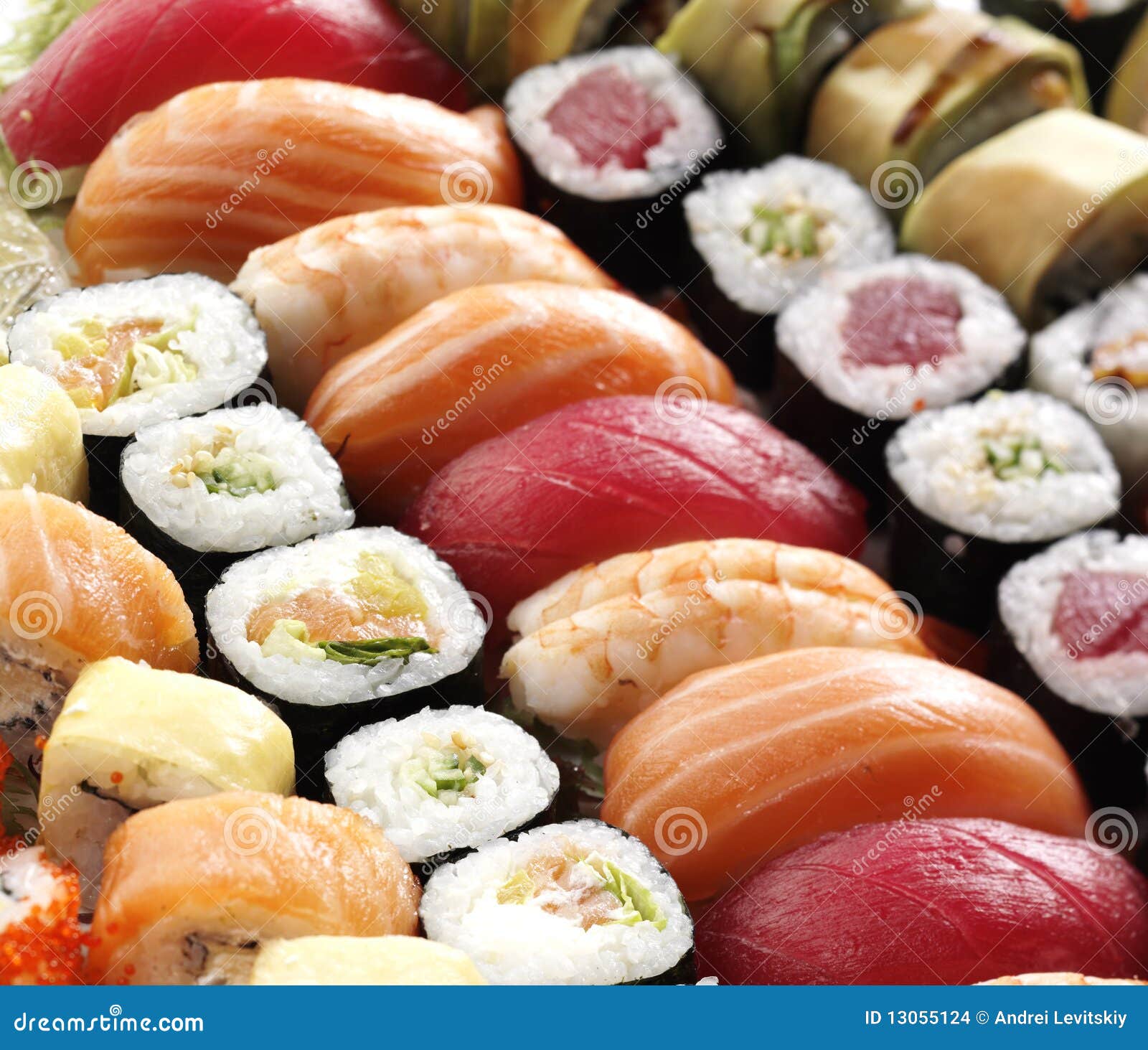 Fresh japanese sushi stock photo. Image of oriental, beauty - 13055124