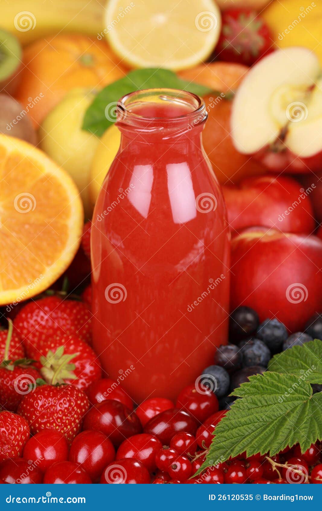 Fresh Juice from Red Fruits Stock Image - Image of cherries, healthy ...