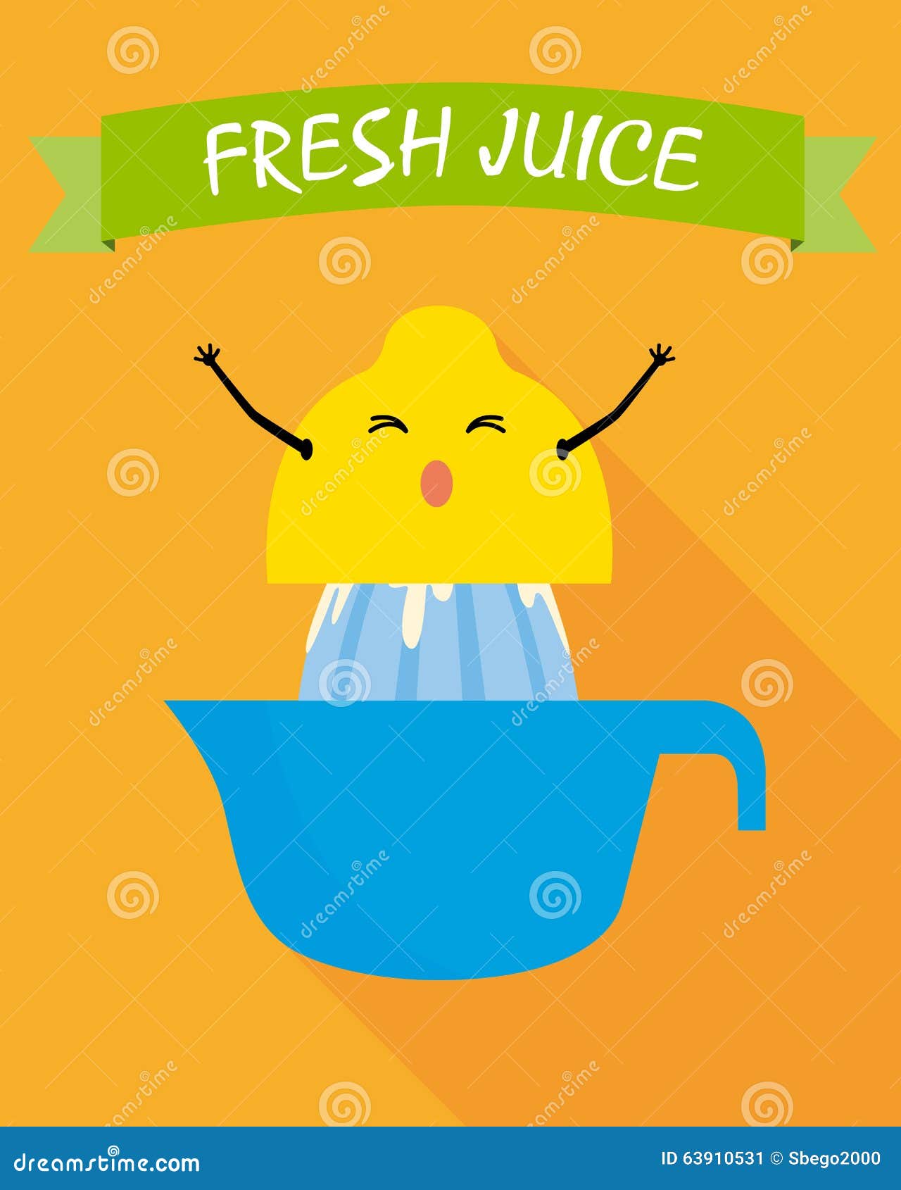 Fresh juice stock vector. Illustration of vector, graphic - 63910531