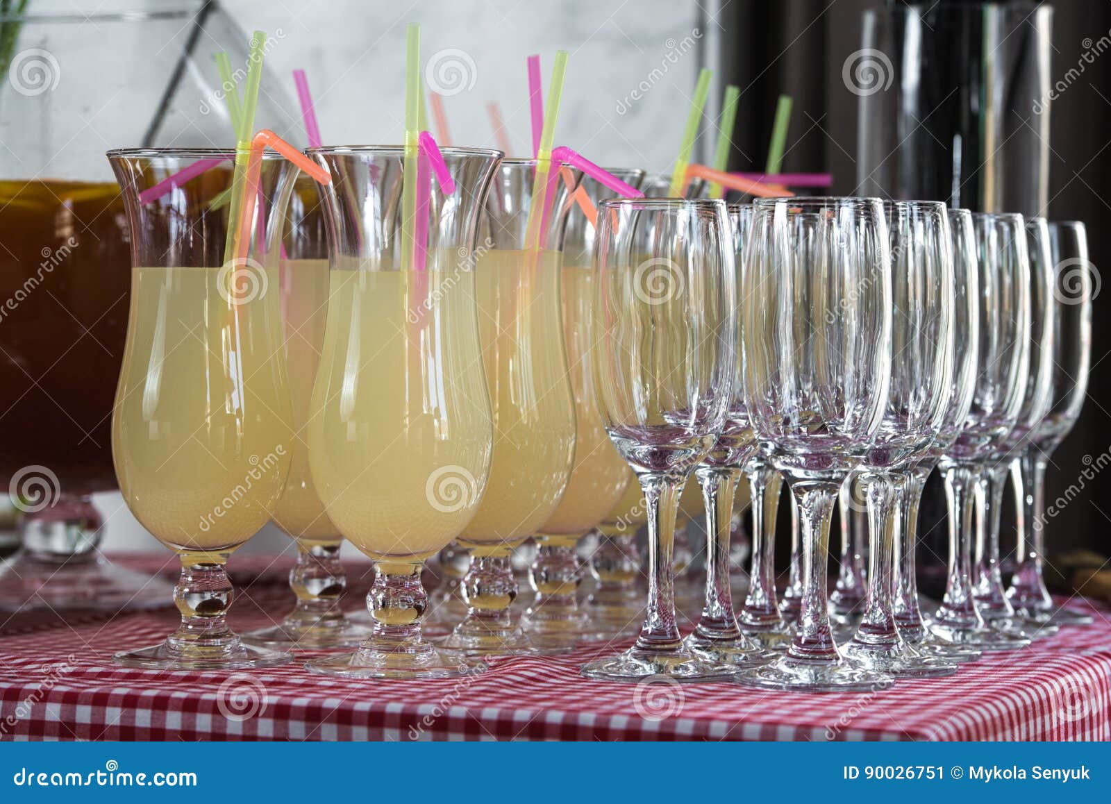 Fresh Juice on a Table in a Restaurant. Healthy Drinks Stock Image ...