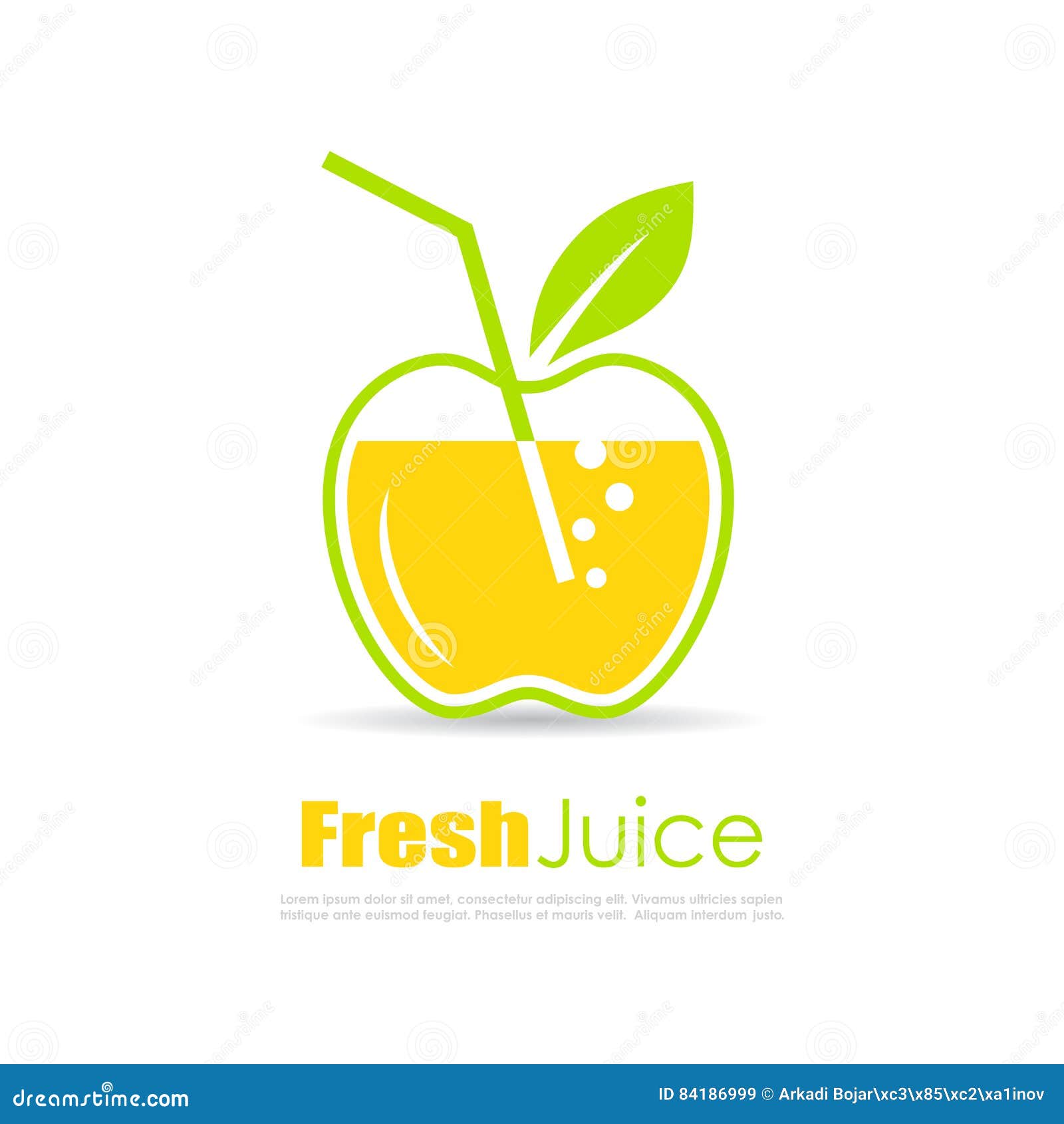 Fresh Juice Natural Logo, Multifruit Drinks Label, Eco Product Badge ...