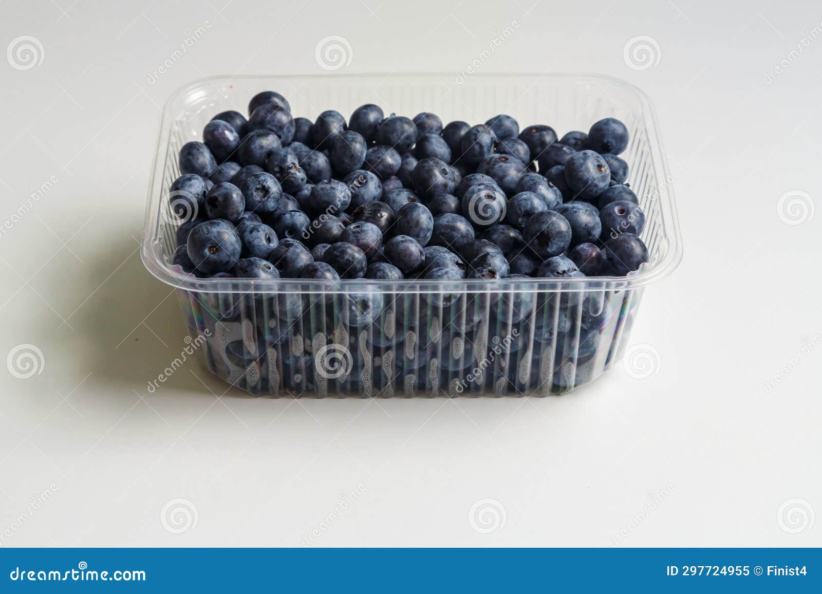 Fresh Juicy Blueberries and Blueberries in a Transparent Plastic ...