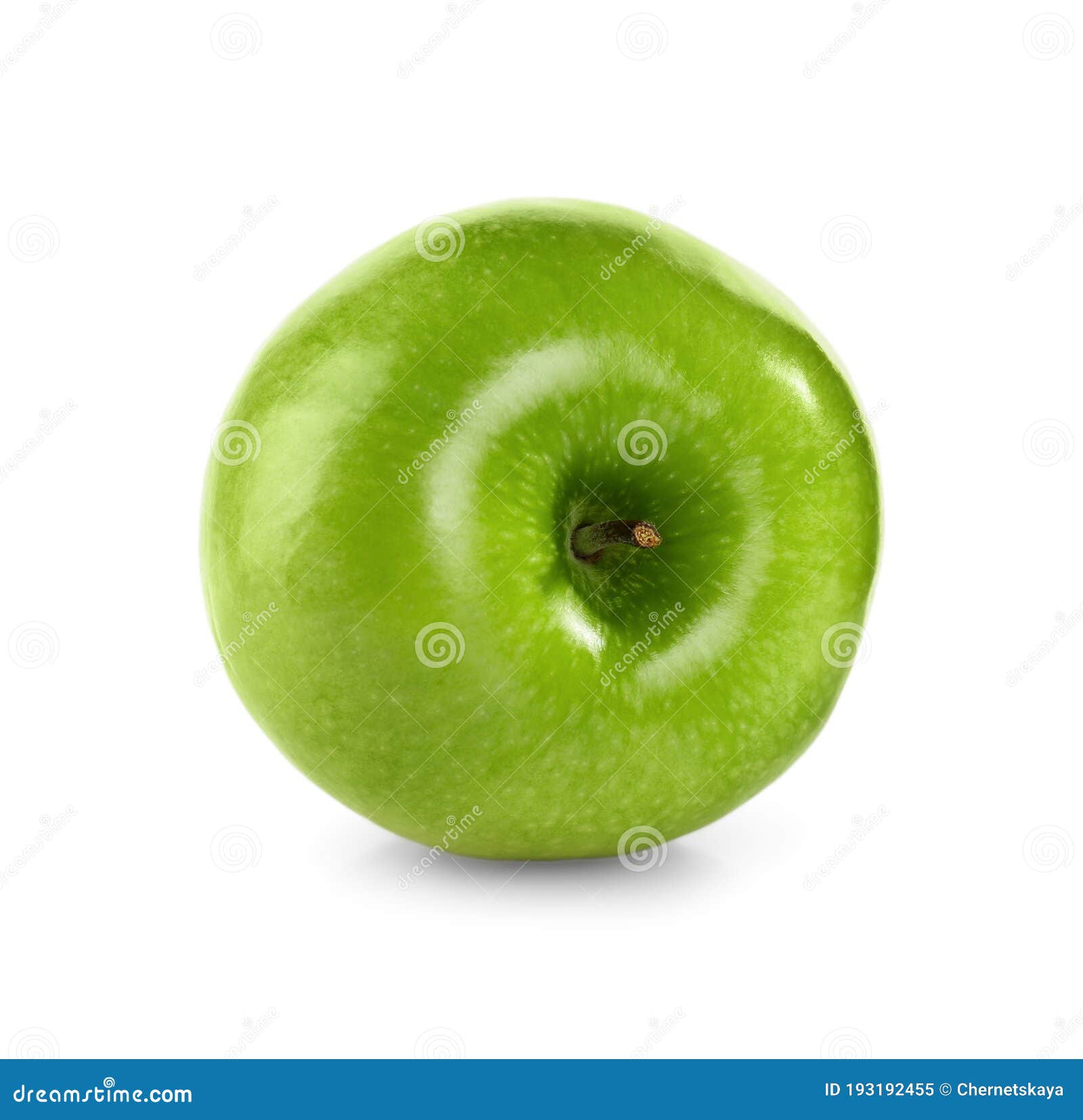 Fresh Juicy Green Apple Isolated Stock Image - Image of summer ...