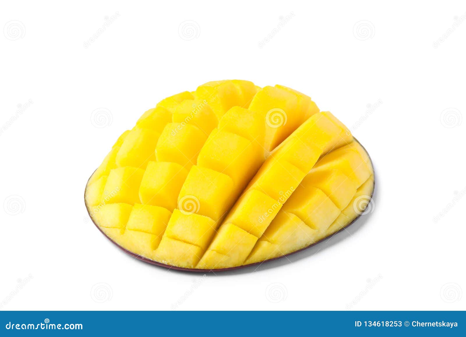 Fresh Juicy Mango Half Isolated Stock Image - Image of vitamin, mango ...