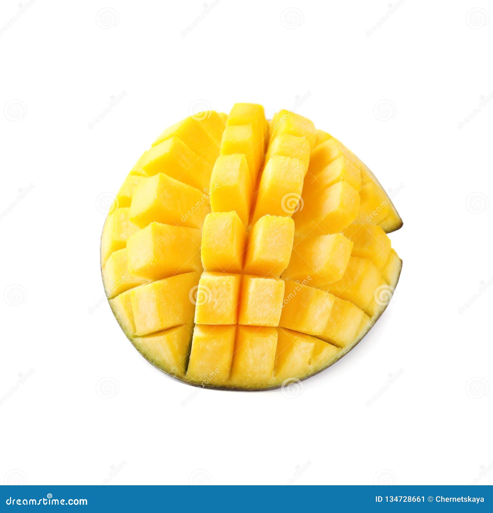 Fresh Juicy Mango Half Isolated on White Stock Image - Image of gourmet ...