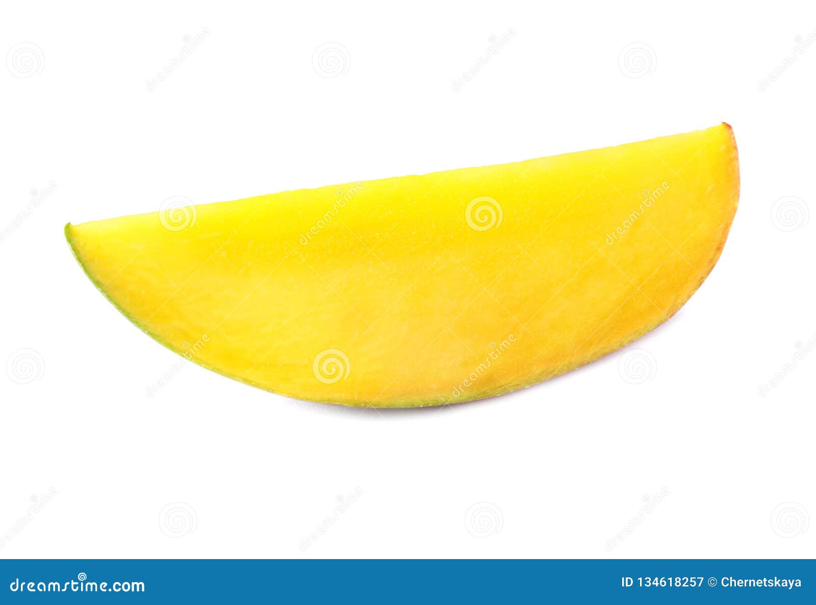 Fresh Juicy Mango Slice Isolated on White Stock Image - Image of ...