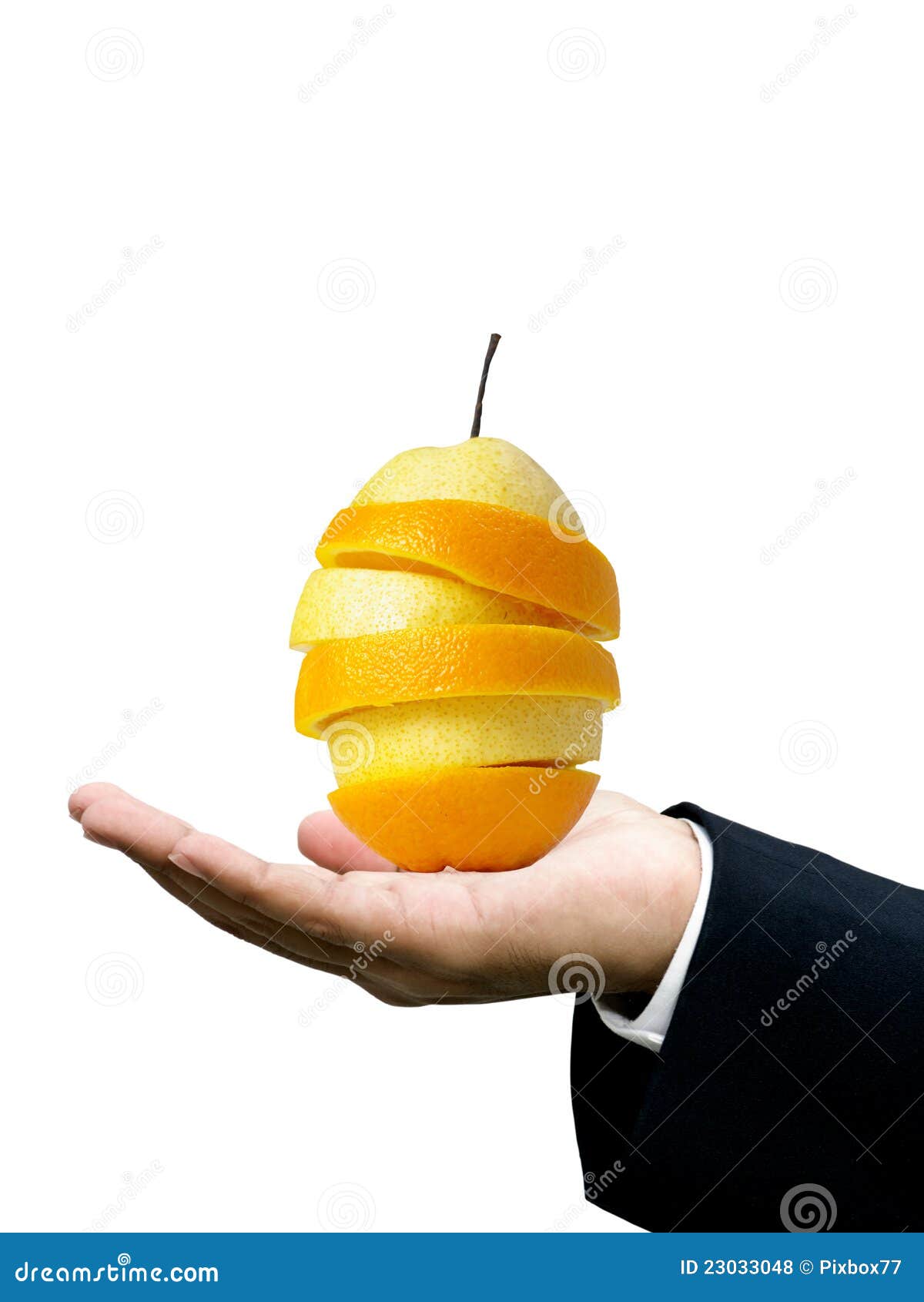 Fresh Juicy Mixed Fruit on Handheld Stock Photo - Image of concept ...