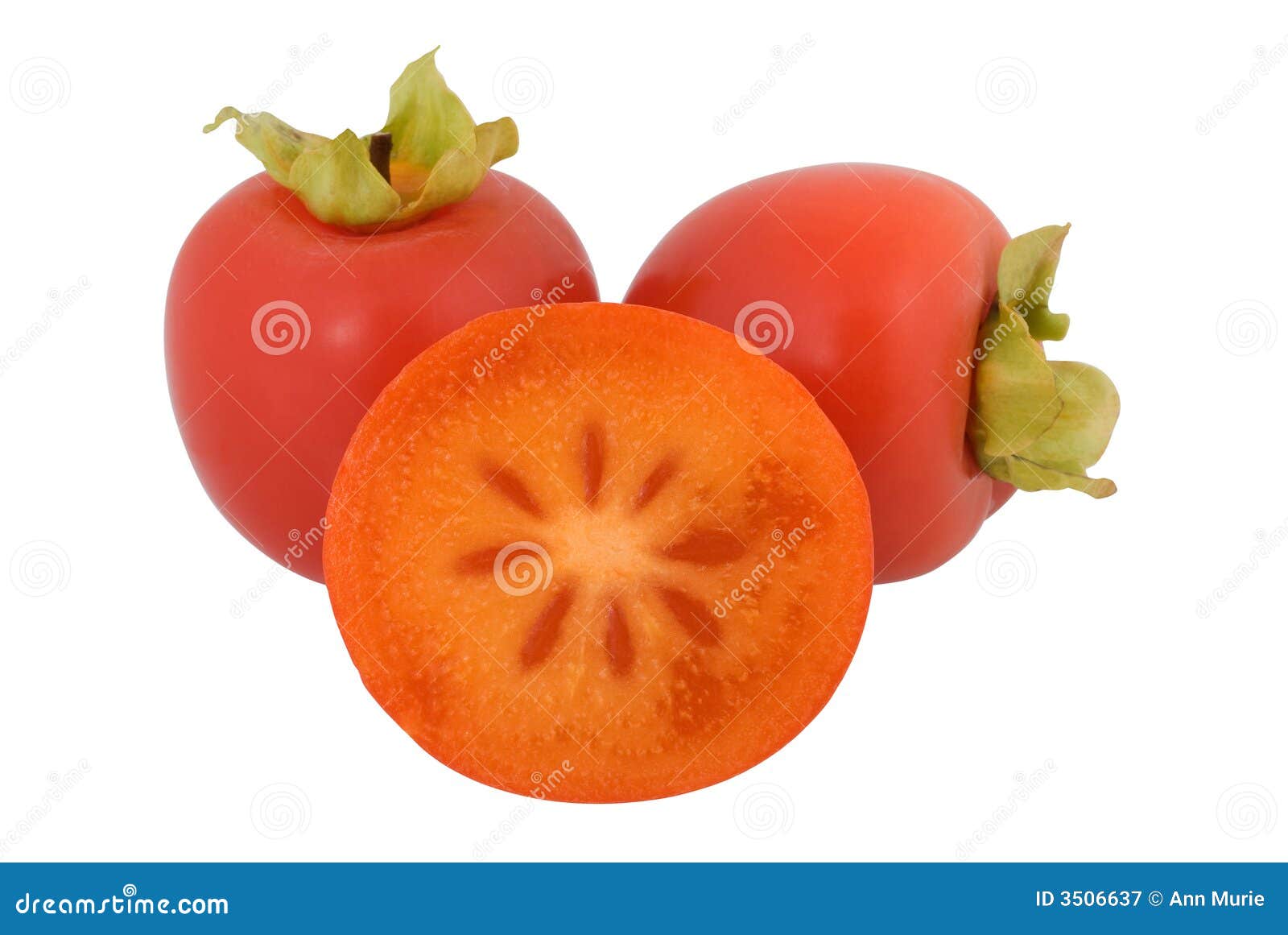 Fresh Juicy Persimmon Fruit Stock Image - Image of kaki, dessert: 3506637