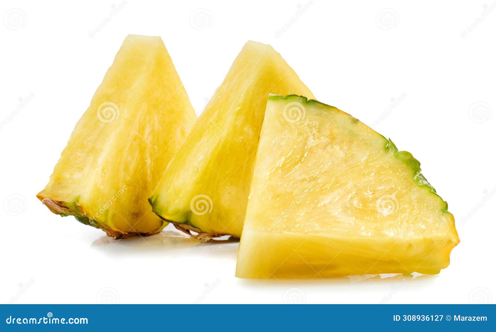 Fresh Juicy Pineapple Pieces Stock Image - Image of fleshy, delicious ...