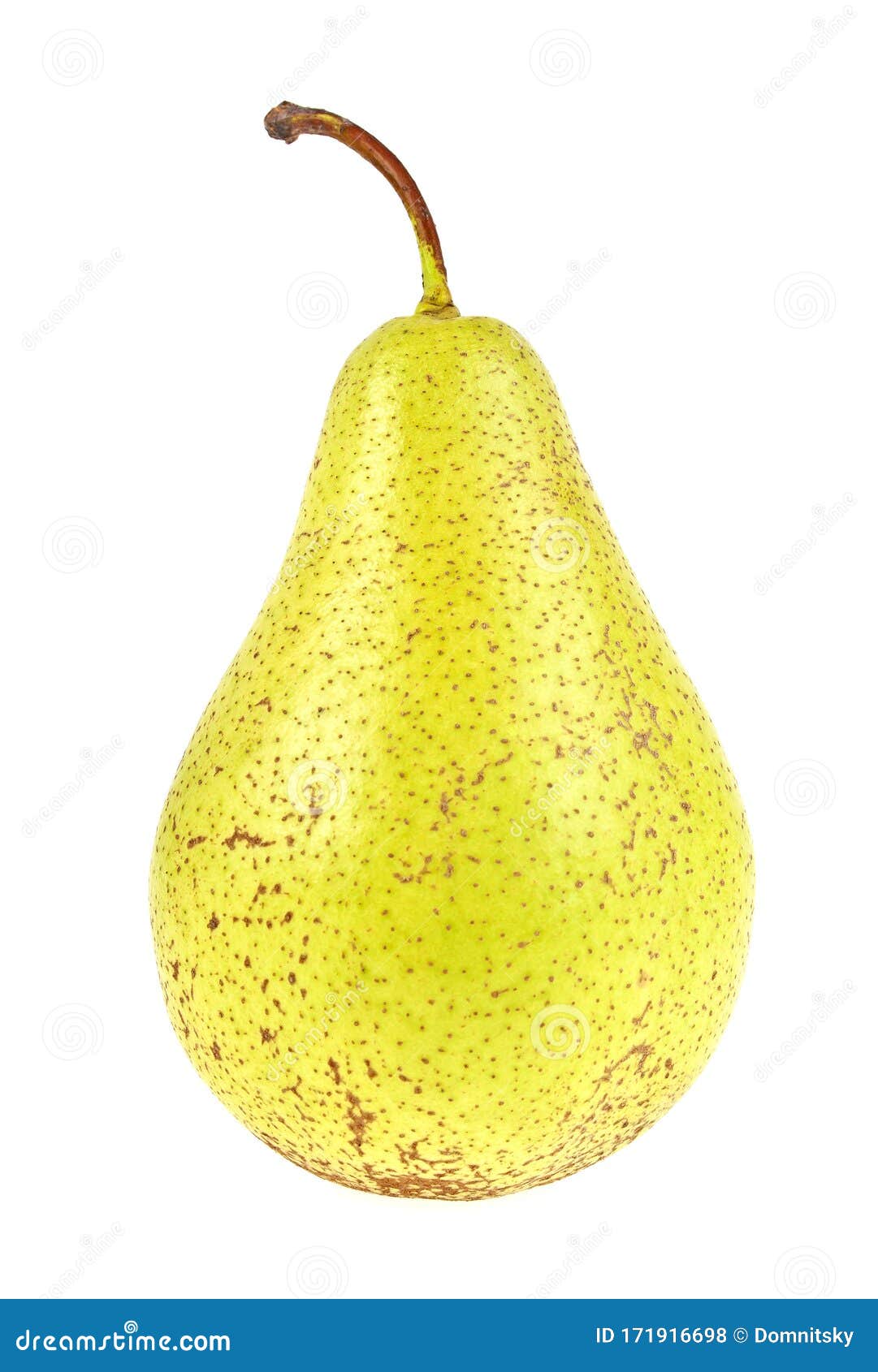 Fresh Juicy Yellow Pear Isolated on White Background Stock Photo ...