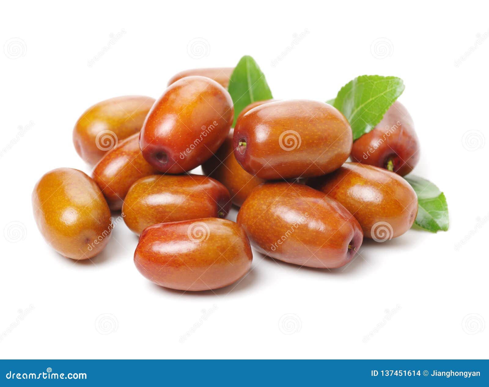 Fresh Jujube and leaf stock photo. Image of background - 137451614