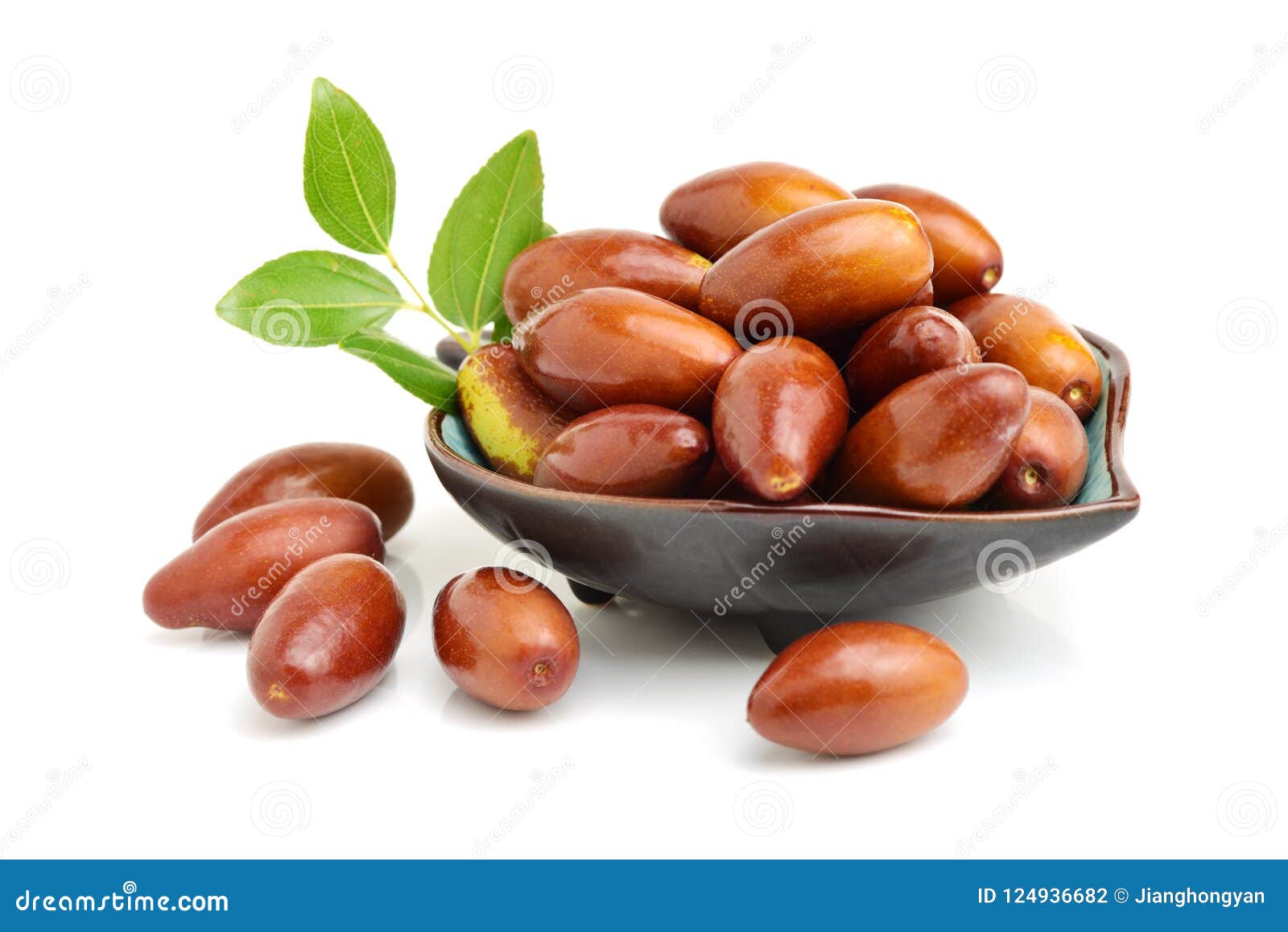 Fresh jujube stock photo. Image of healthy, isolated - 124936682