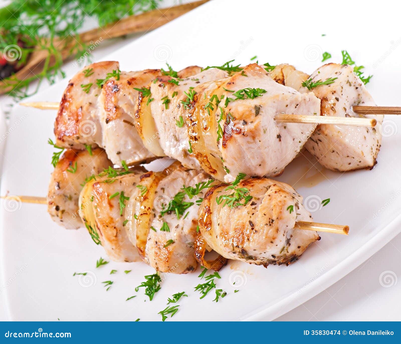Fresh kebab stock photo. Image of poultry, dinner, slices - 35830474