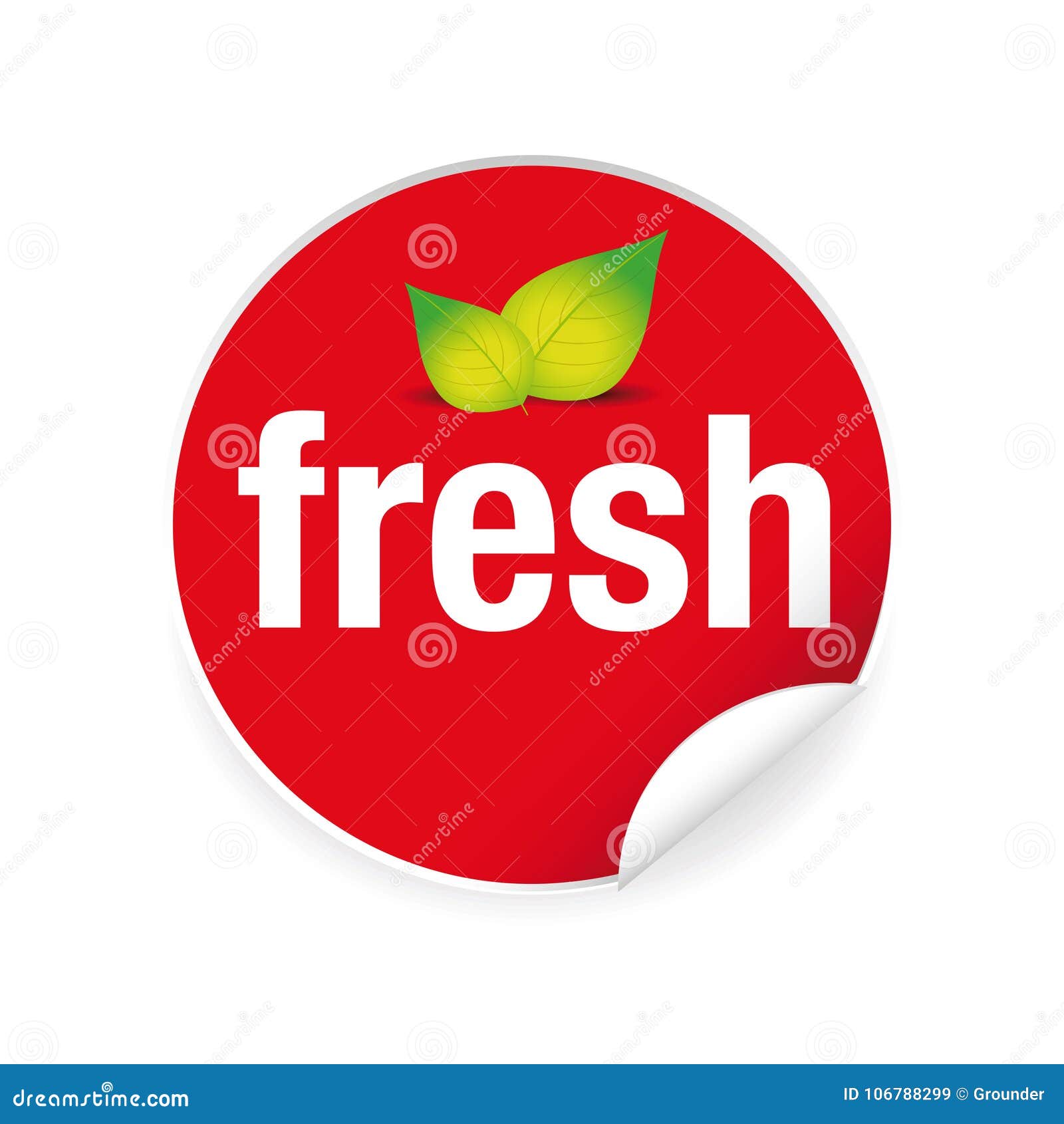 Fresh label tag sign stock vector. Illustration of green - 106788299
