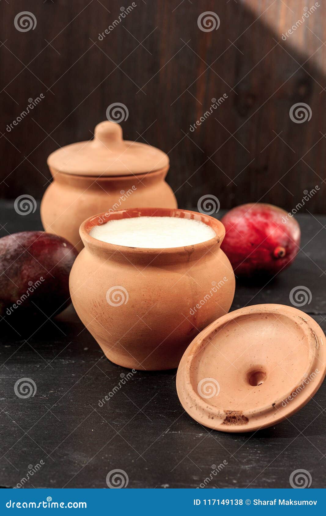 Fresh Lassi in Traditional Indian Clay Pot. Stock Photo - Image of ...