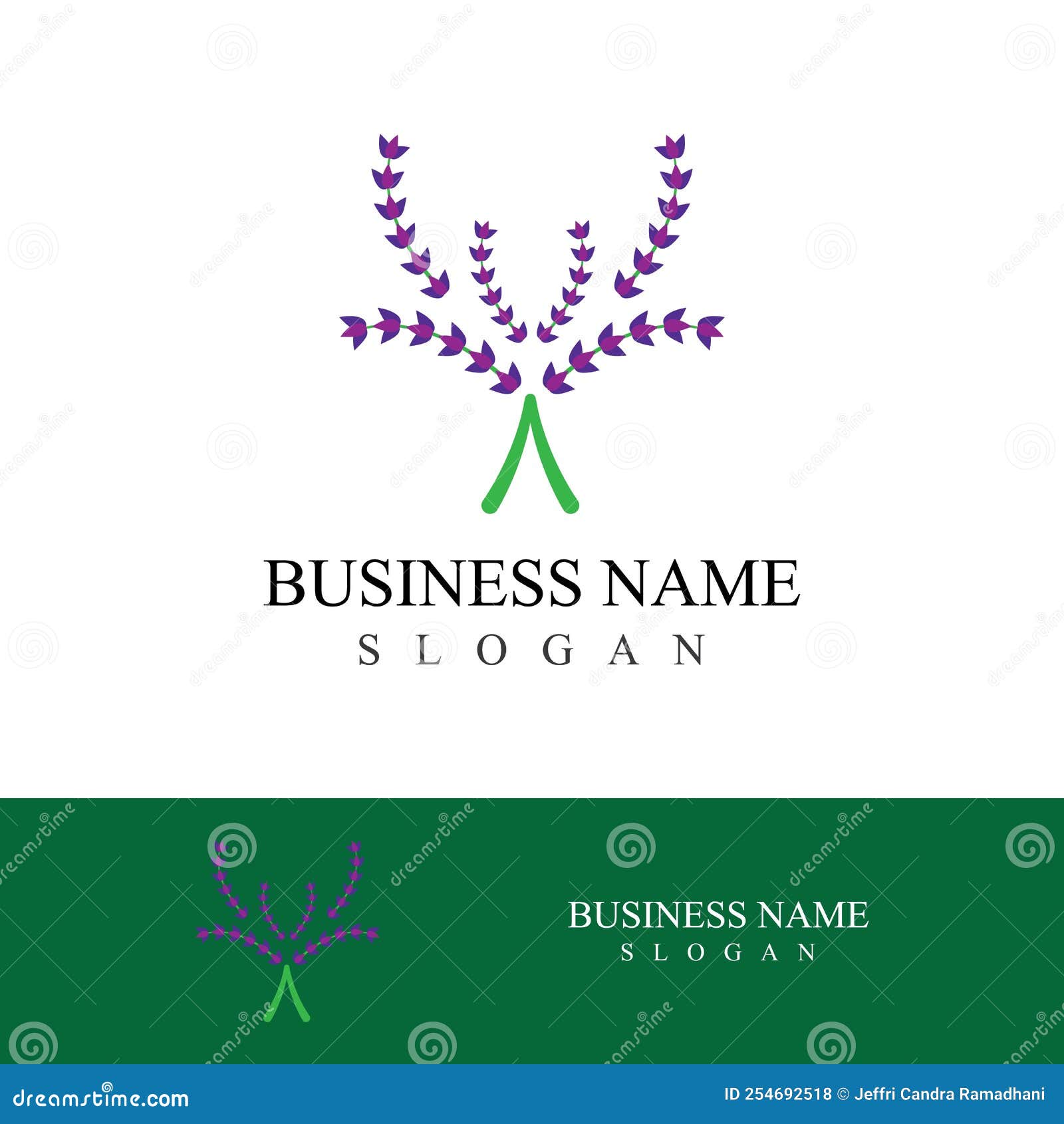 Fresh Lavender Flower Logo Vector Stock Vector - Illustration of herb ...