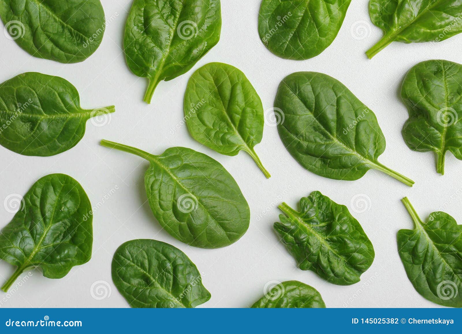 Fresh Leaves of Spinach Isolated on White, Stock Photo - Image of ...