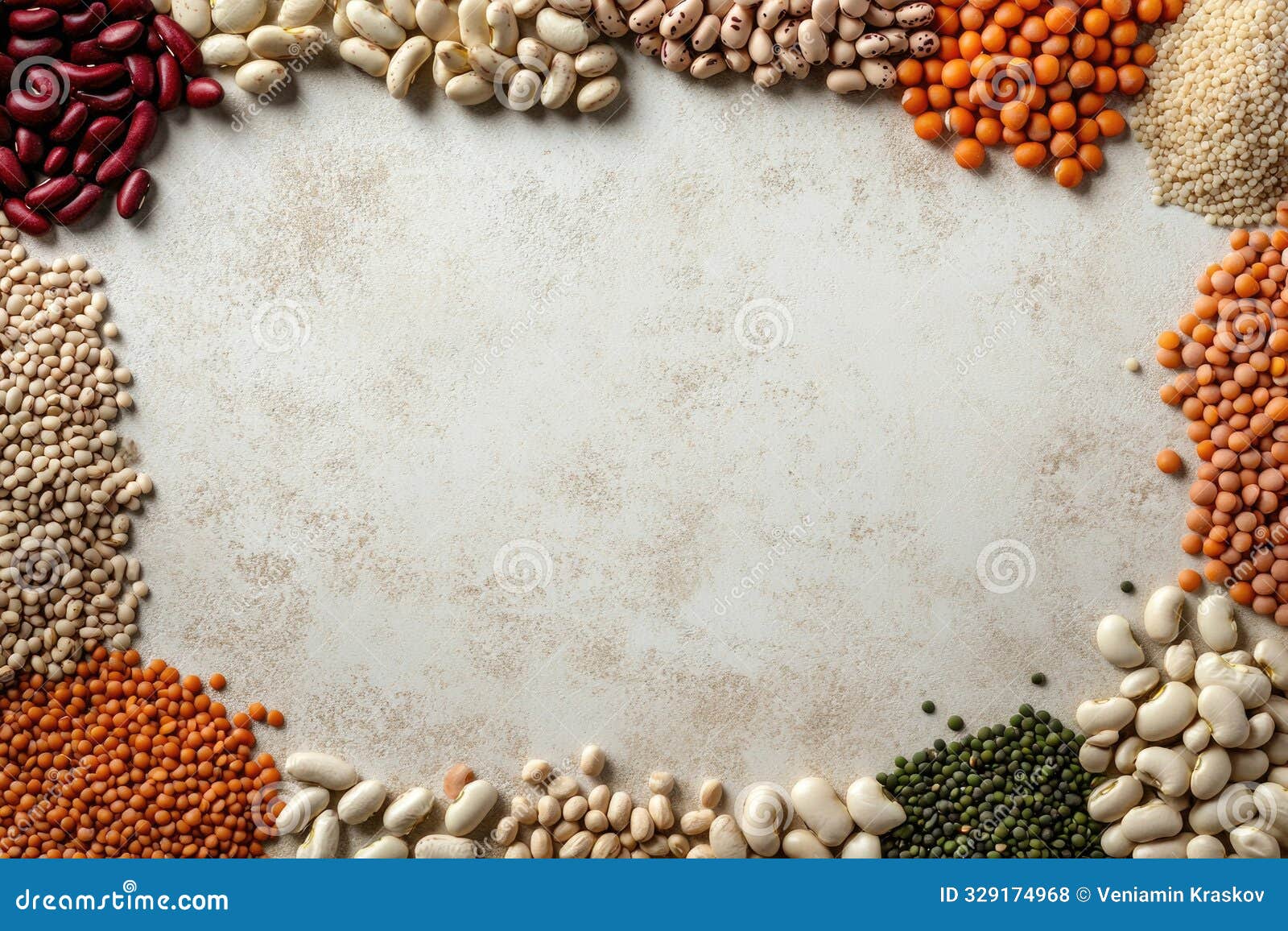 Fresh Legumes and Pulses with Blank Space Stock Photo - Image of ...